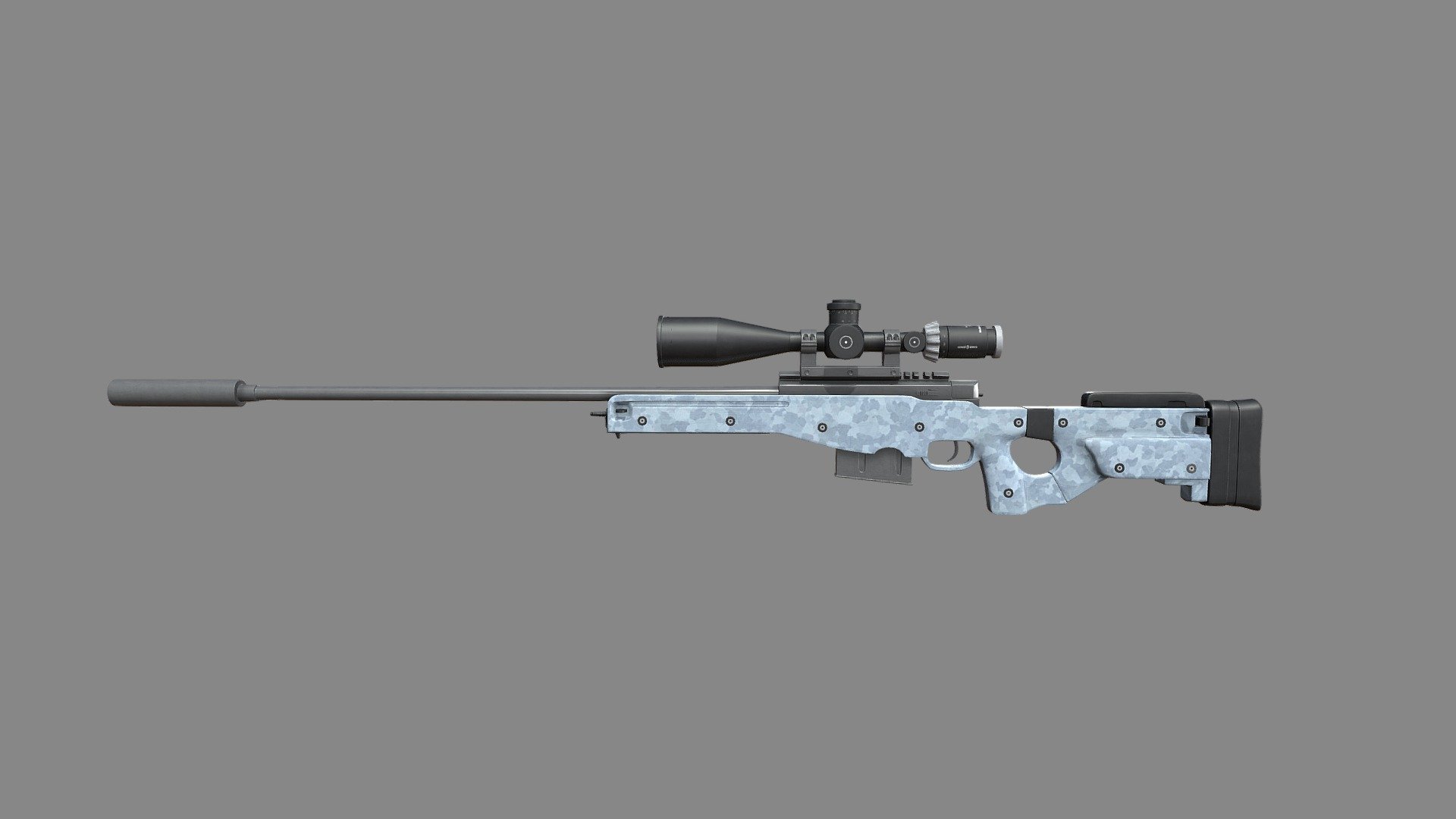 AWM Sniper Rifle - 3D model by Kamesh.Hamare [843fa66] - Sketchfab