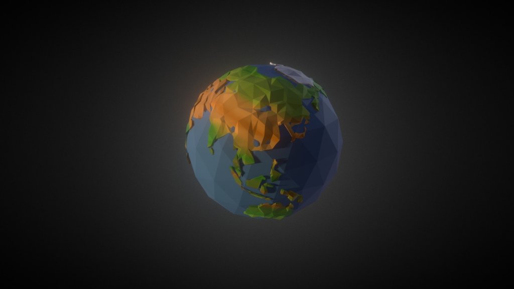 Low Poly Earth Planet - 3D model by dwindown [8440e8a] - Sketchfab