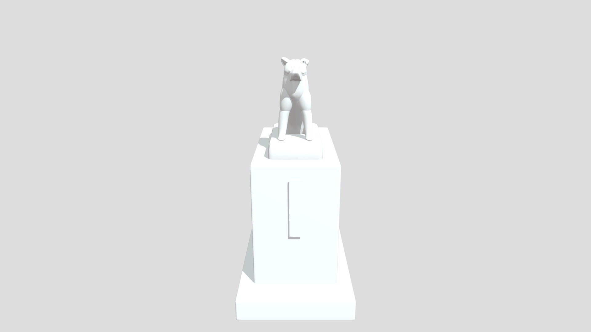 Kahl Mathews Hachiko Statue - Download Free 3D model by kahl [8441175 ...