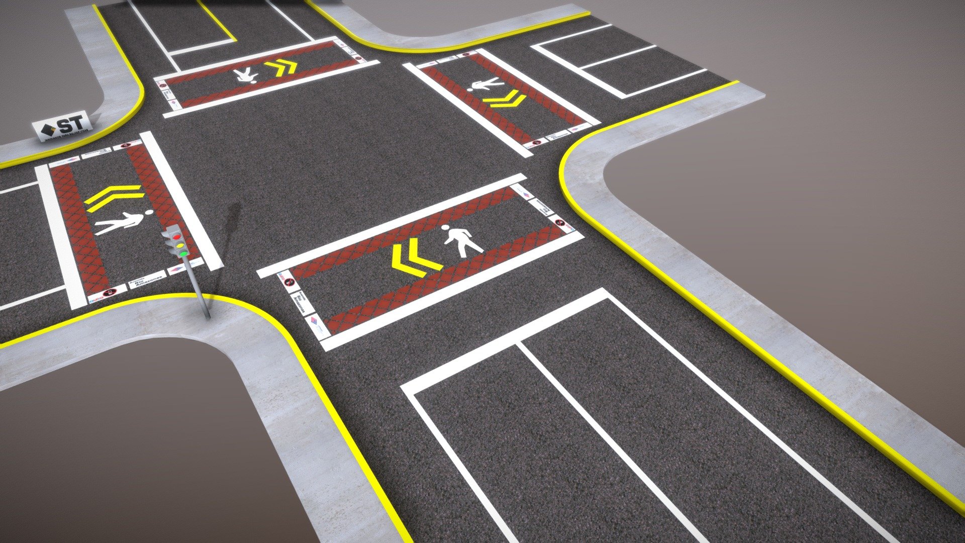 Paso Peatonal Cenefa Terracota - 3D model by StDrive3d [8441b6e ...