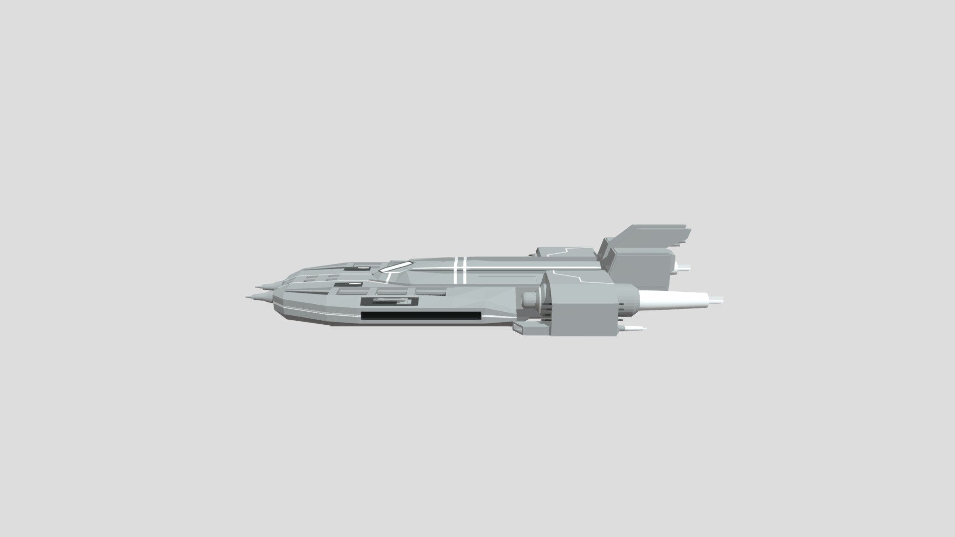 SpaceShip - 3D model by shrokwazowski [8442db2] - Sketchfab