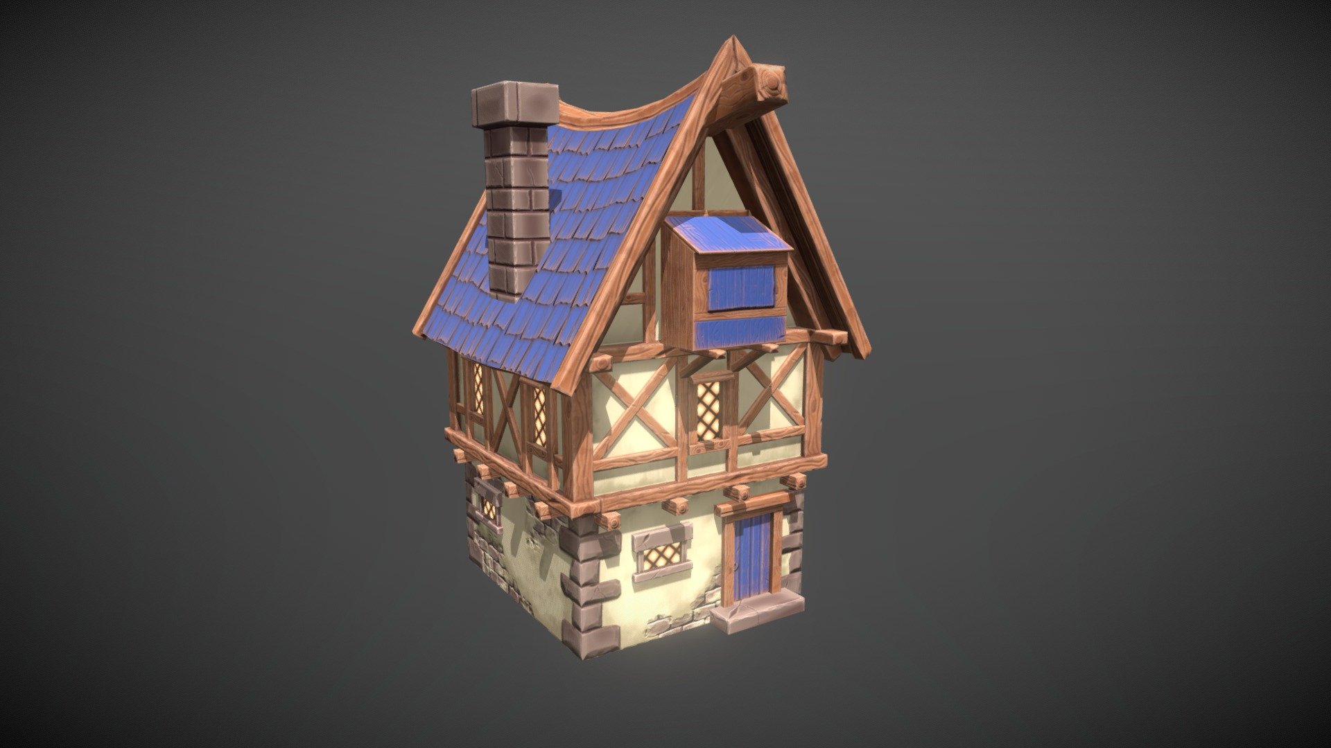Stylized Medieval House - 3D model by Brajkula (@brajkovic.94) [8444da9 ...