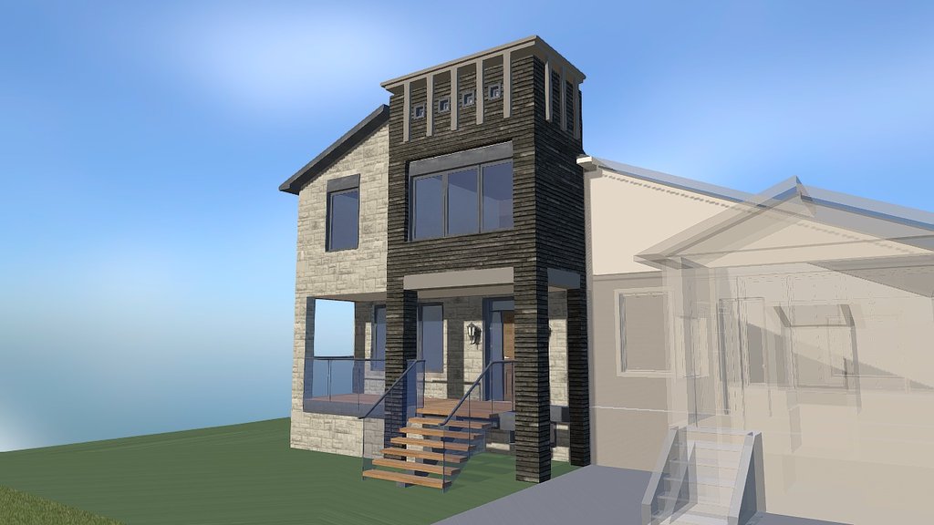 08-89 Front Porch Opt8 02052016 - 3D model by Cadaxx Design (@cadaxx ...