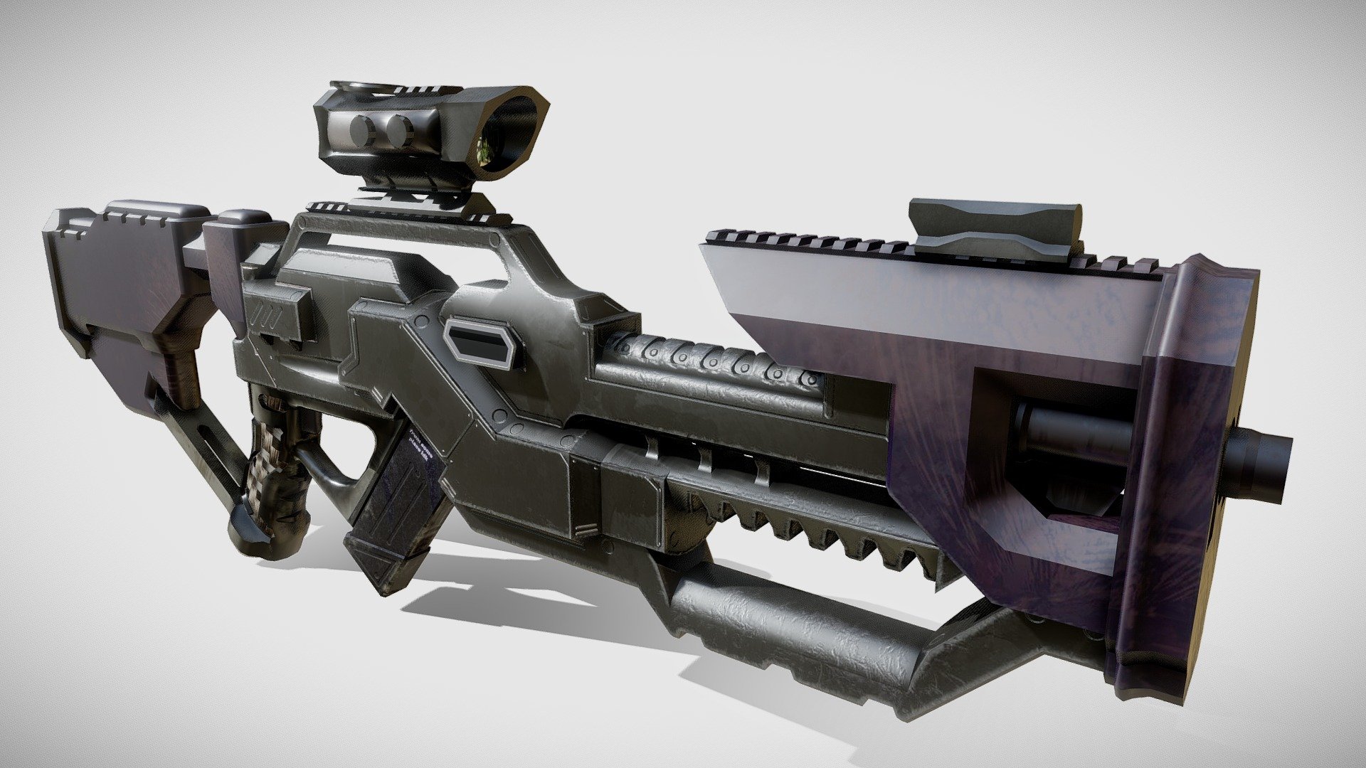 Science fiction weapon - Download Free 3D model by FyorDev [8446434 ...