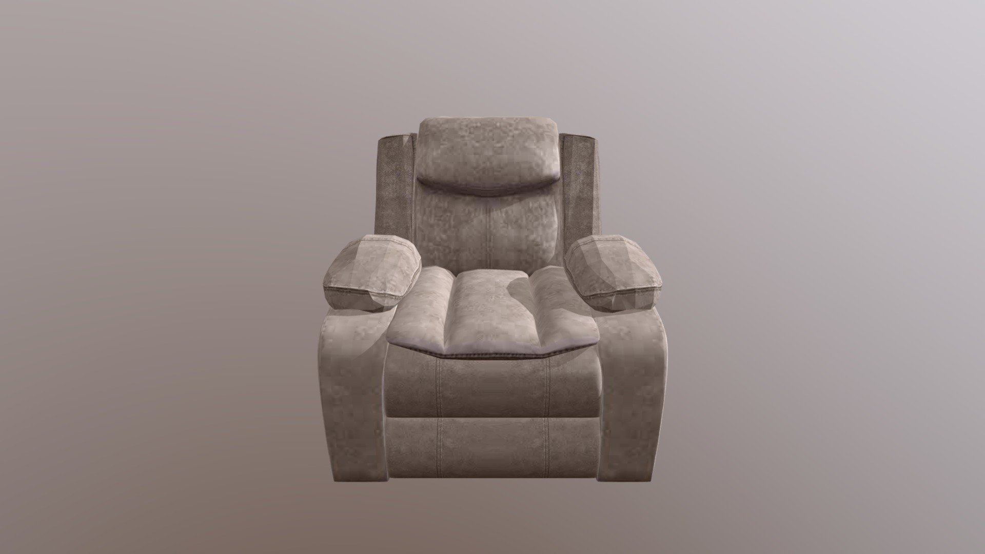 Recliner - 3D model by Real Voxel (@Vishnu.Kool) [8447e38] - Sketchfab