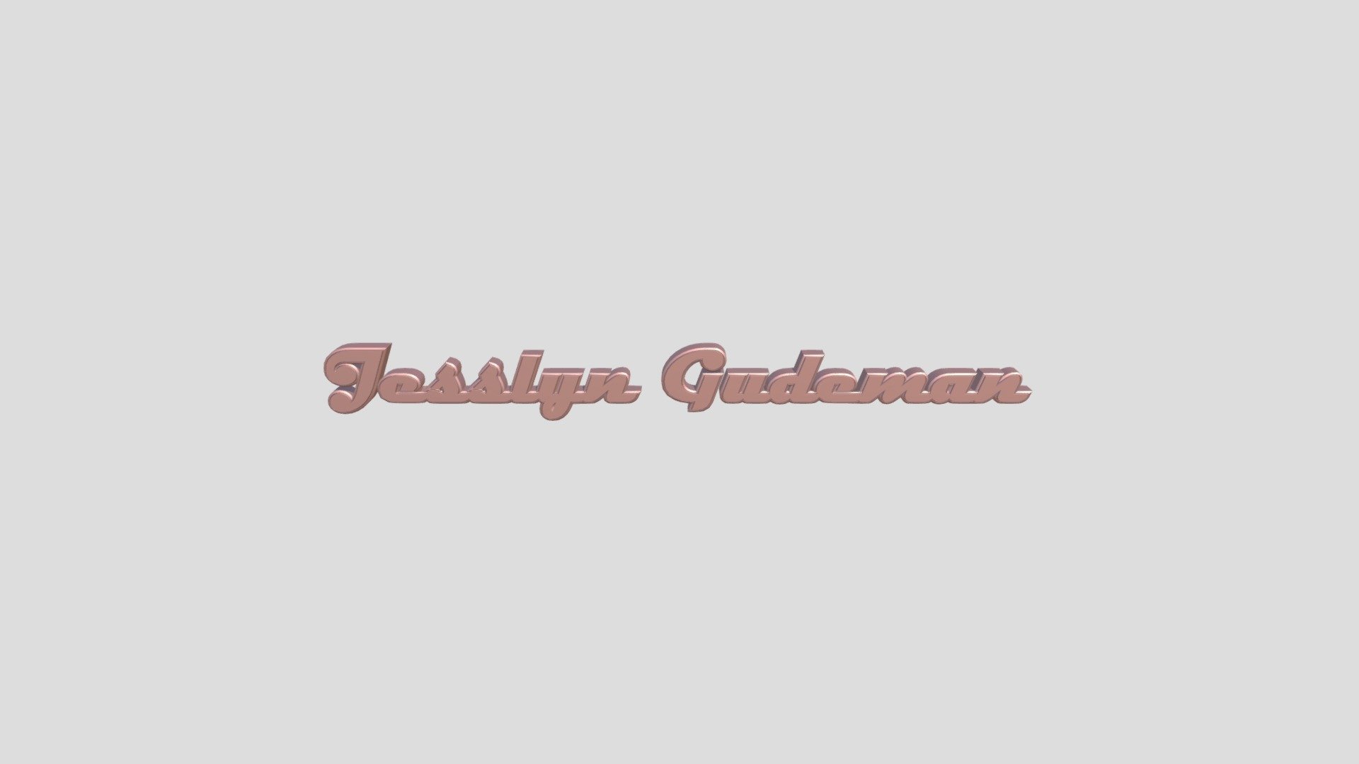 Wk1_signature_gudeman_jesslyn - Download Free 3D model by gudemanj ...