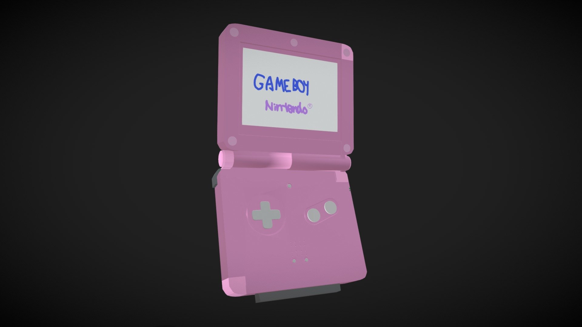 GameBoy Advanced SP - 3D model by eschaale [844c99b] - Sketchfab
