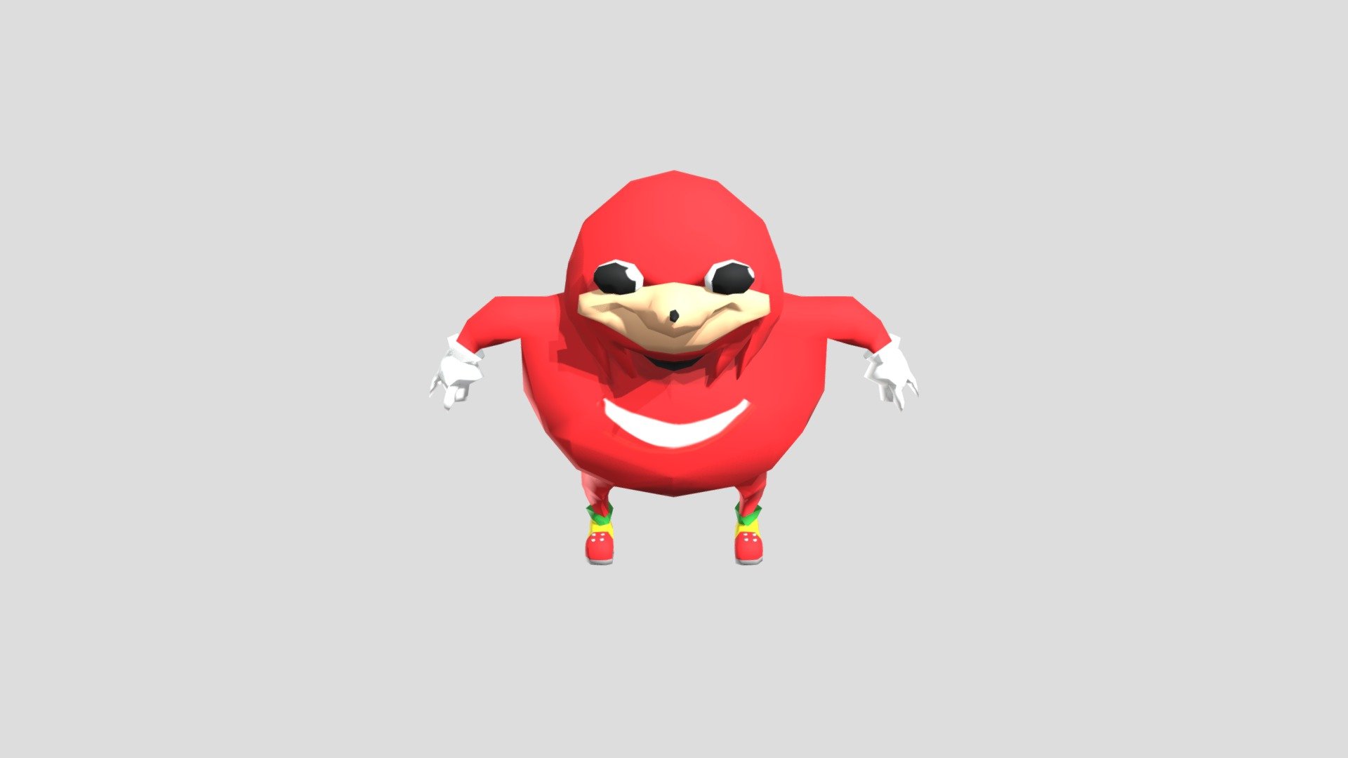 Knuckles Meme - Download Free 3D model by montrichard794 [844dec7 ...