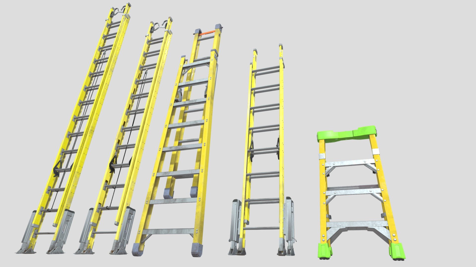 Work Ladders - 3D model by nateordie [844eb29] - Sketchfab