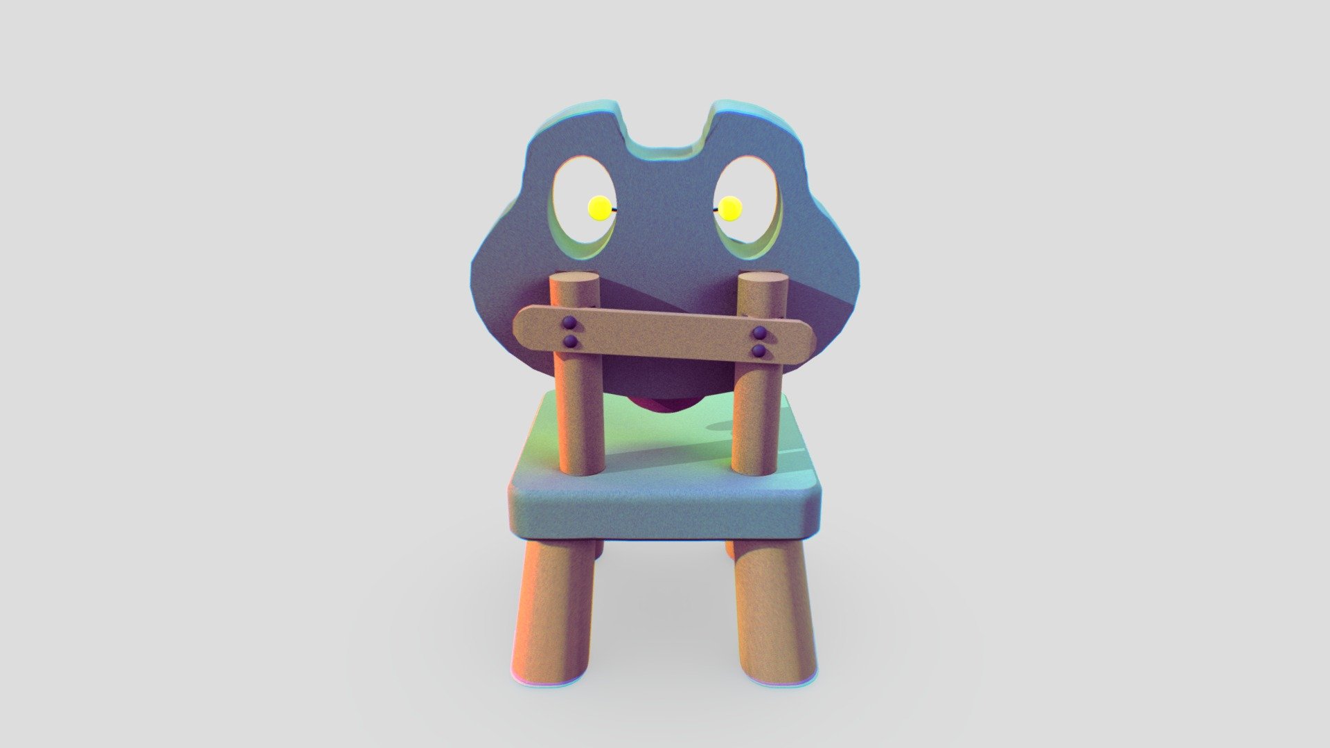 Froggy Chair - Download Free 3D model by xomaqora [844f4fe] - Sketchfab