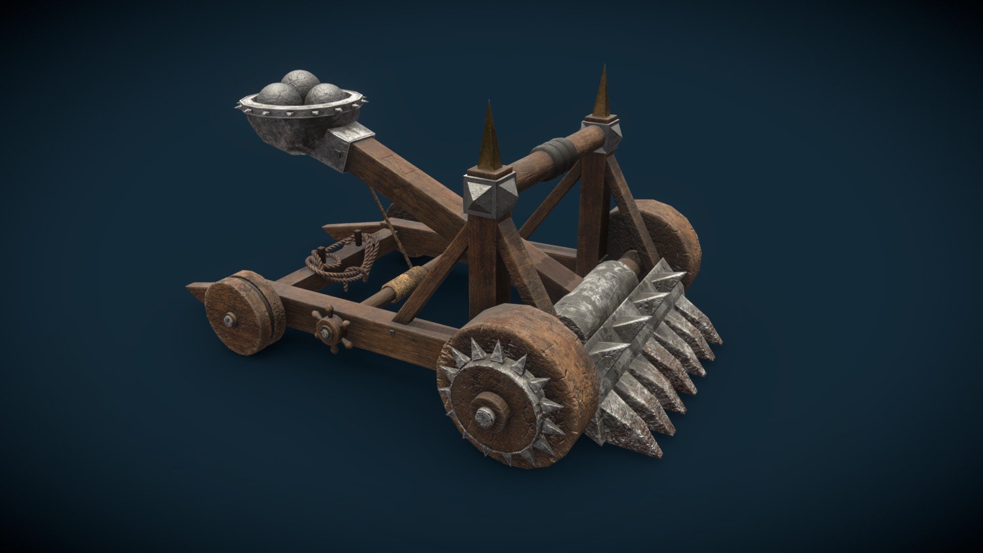 Catapult - 3D model by Ivan Ryabovol (@ivan_ryabovol) [8450262] - Sketchfab