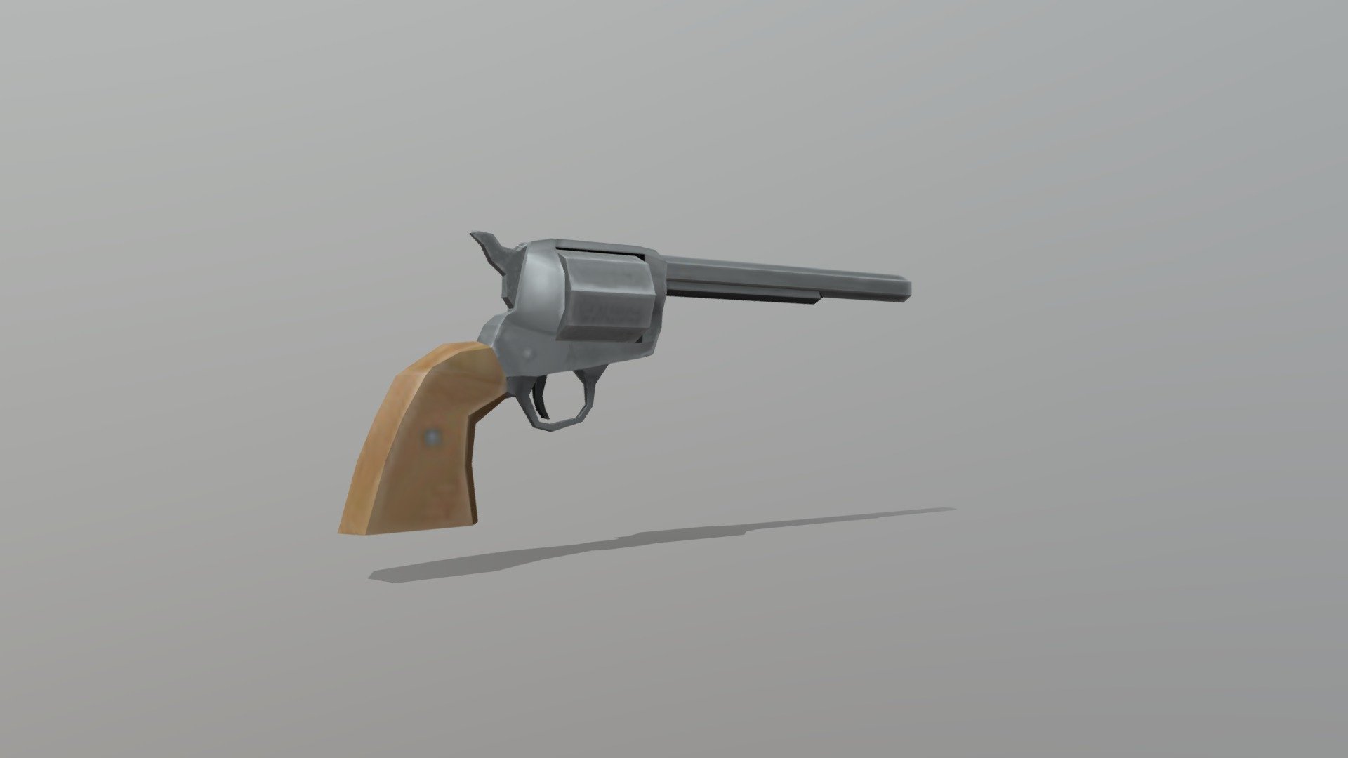 1874 Colt Single Action Army Revolver - Low Poly - 3D model by webey117 ...