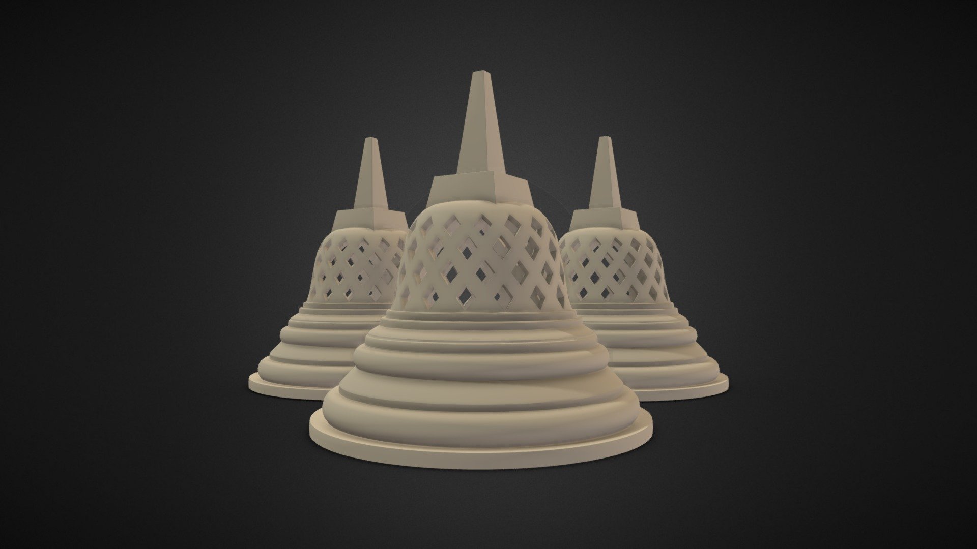 Borobudur temple - Download Free 3D model by giga (@gits3d) [84525b2 ...