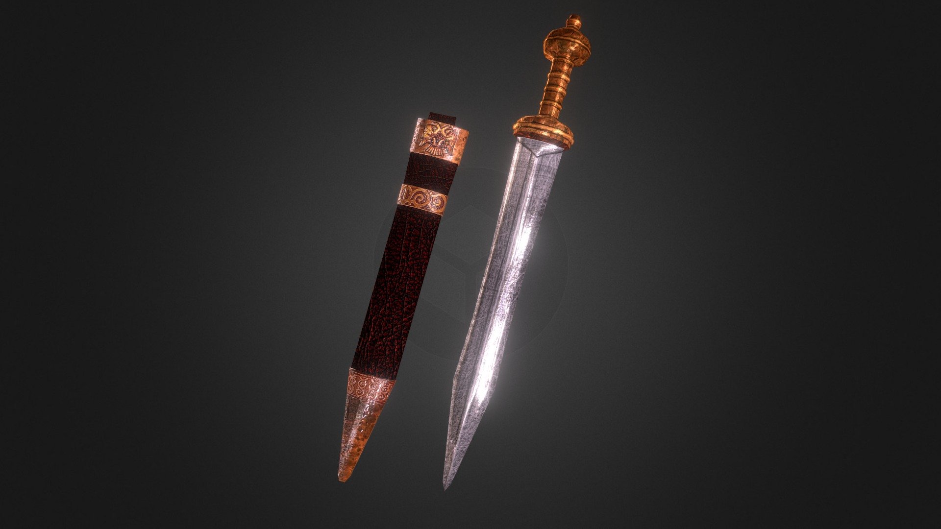 Roman Sword - Buy Royalty Free 3D model by pinotoon [84529b9 ...