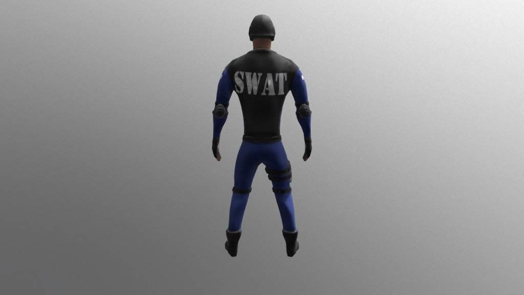 SWAT Officer, Textured - 3D model by daniel.maccormick [8453201 ...