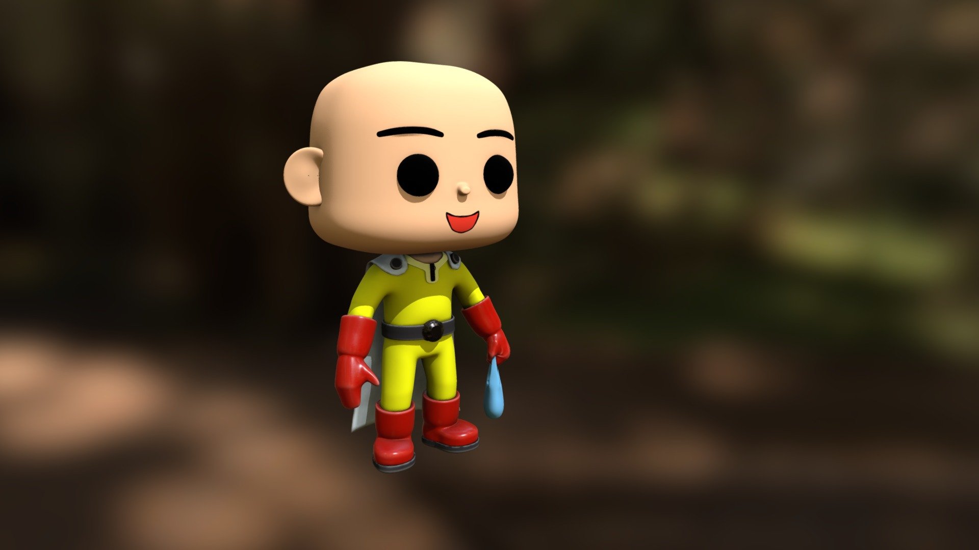 Mini Saitama Toy 3D Model - 3D model by serafin1983 [8453b1b] - Sketchfab
