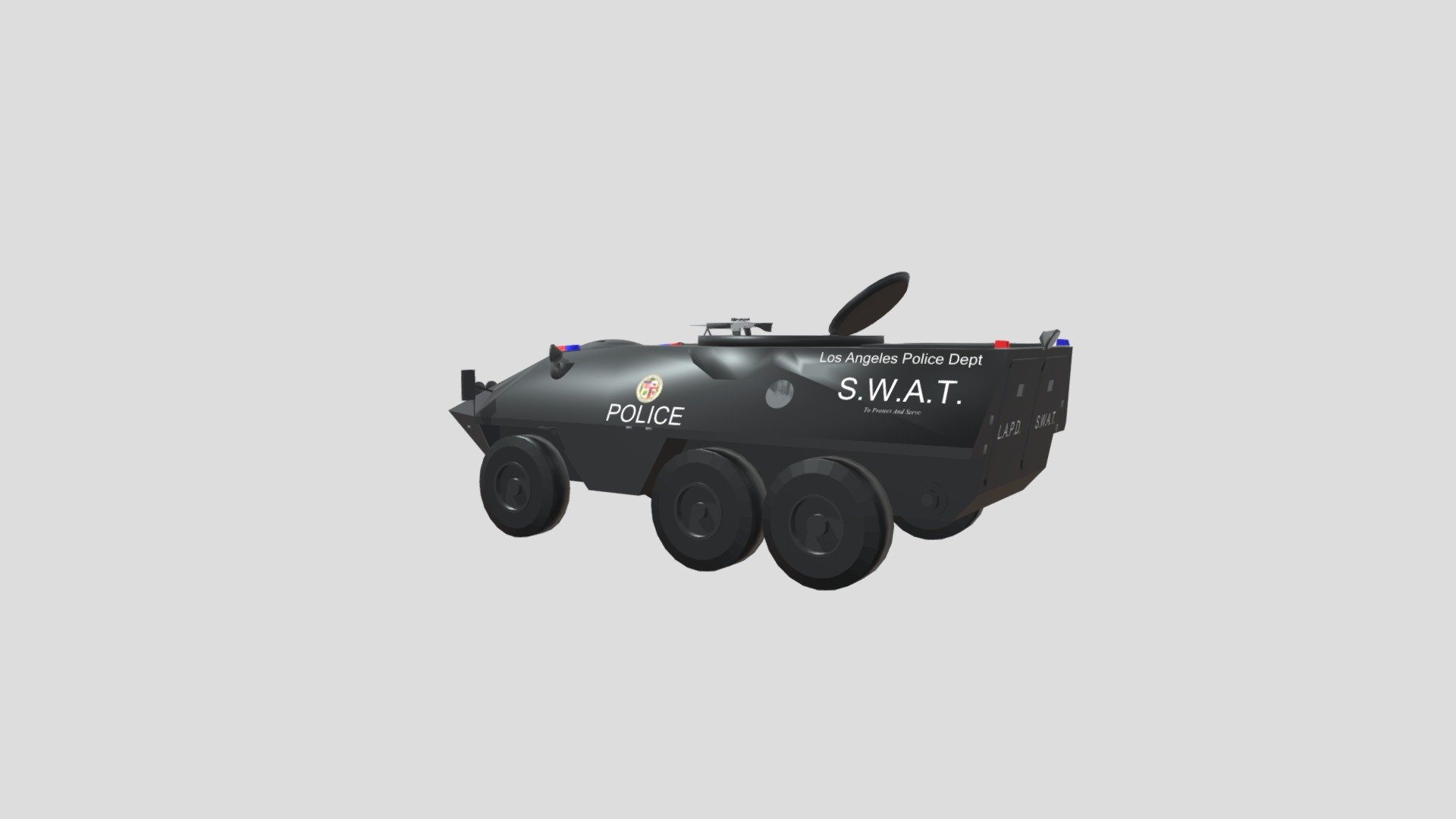 Police LAPD SWAT Car - Download Free 3D model by Mixmamo.studio: An ...