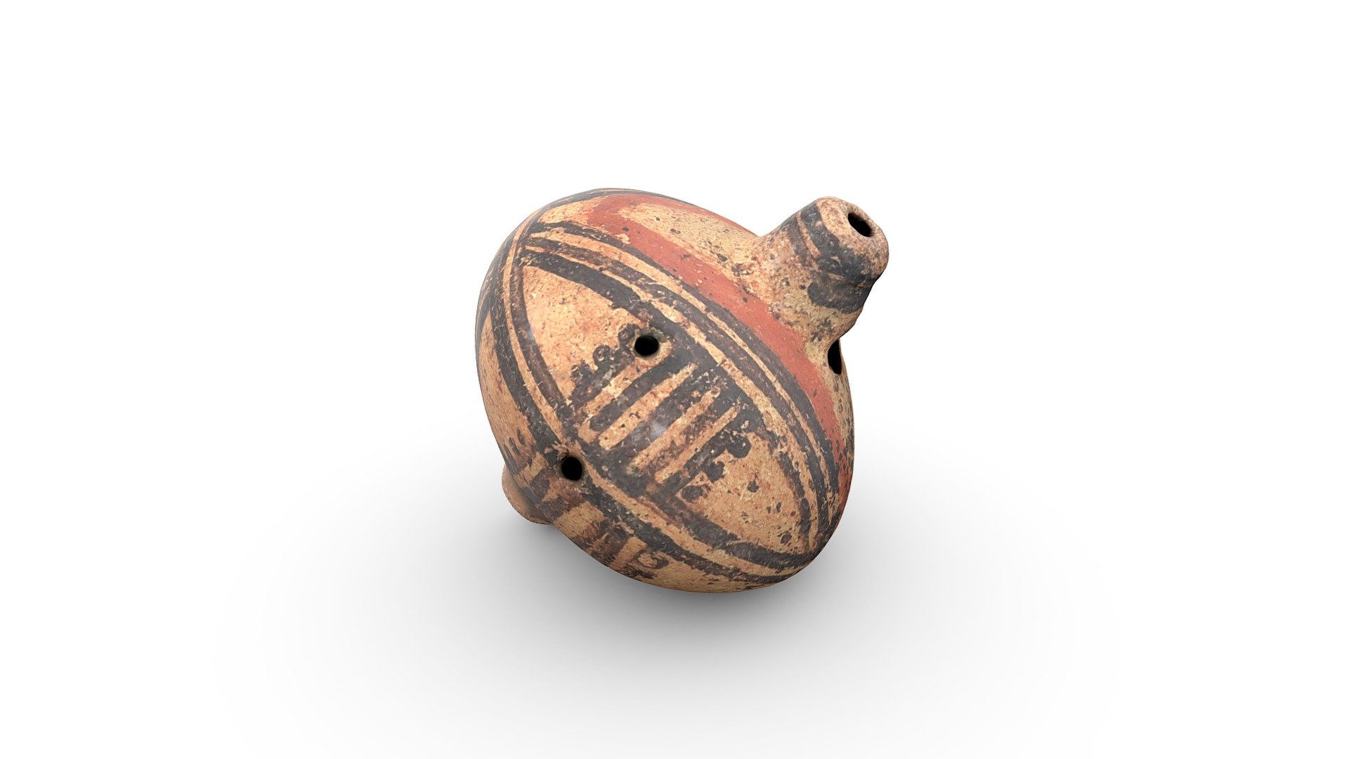 Ocarina de forma globular - 3D model by Arqueología de Panamá ...