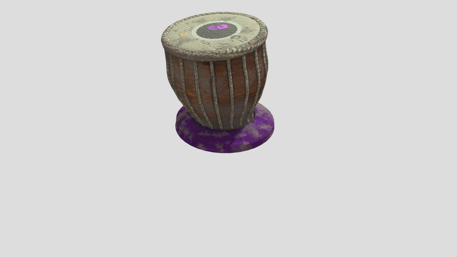 Tabla (Bayan) - Download Free 3D model by 868nabeel [845a021] - Sketchfab