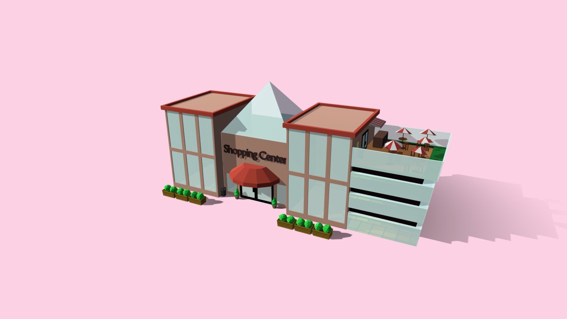 Low Poly Mall - Download Free 3D model by Virginia Vidonis ...
