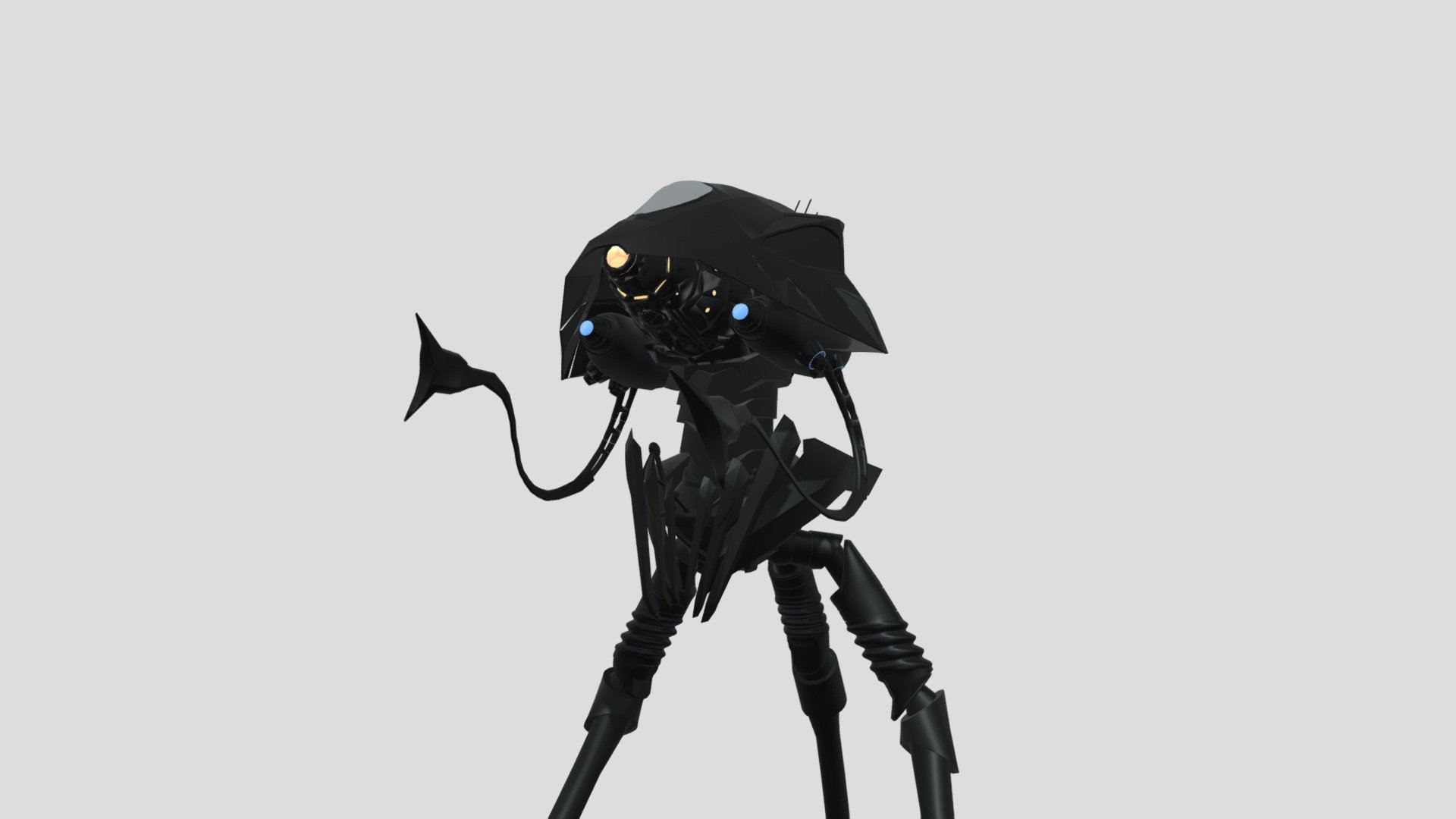Alien Tripod Art War Of The Worlds Tripod Rising Final Piece By