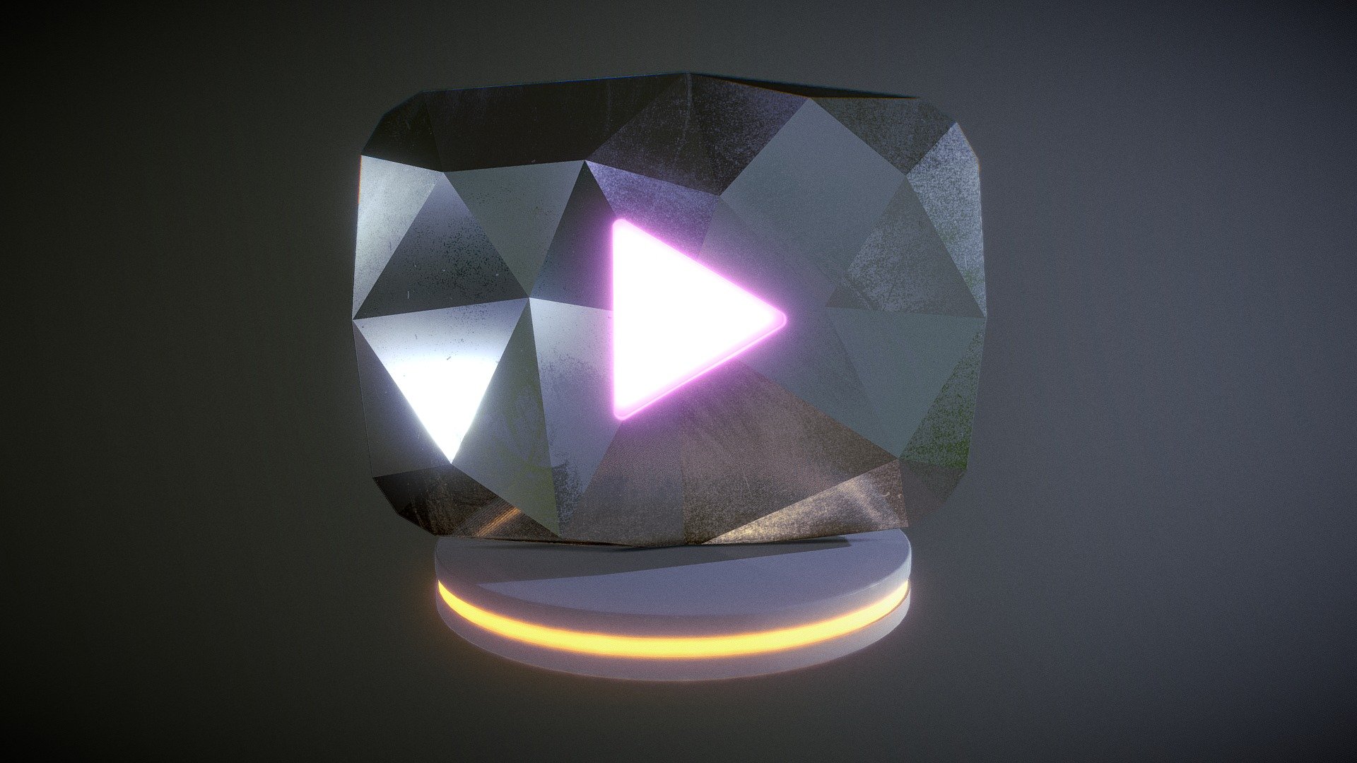 Youtube Button reward - Buy Royalty Free 3D model by MIKSHER ...