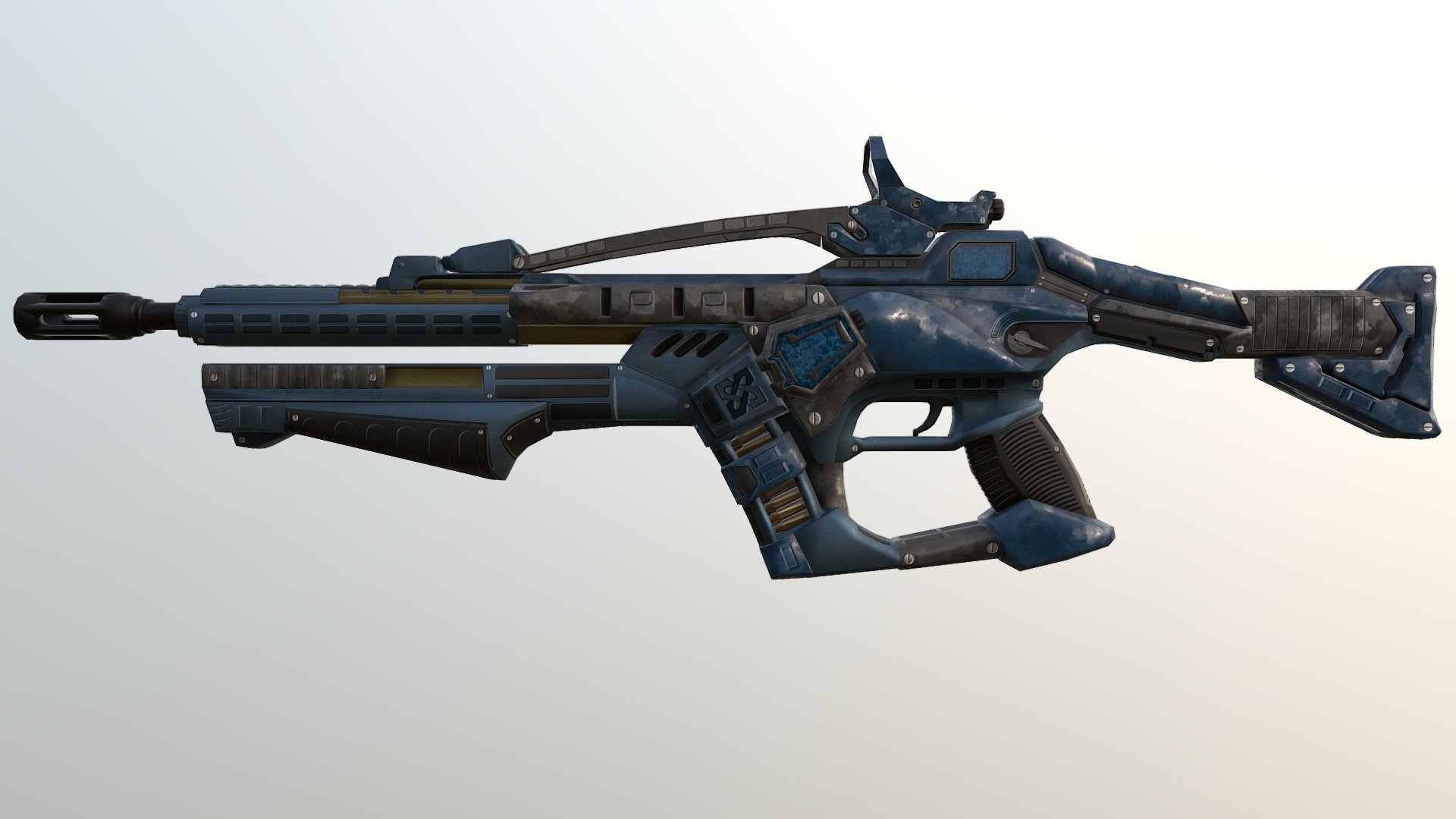 Rifle de Assalto / Assault Rifle - 3D model by Crysant (@LucasRuckert99 ...