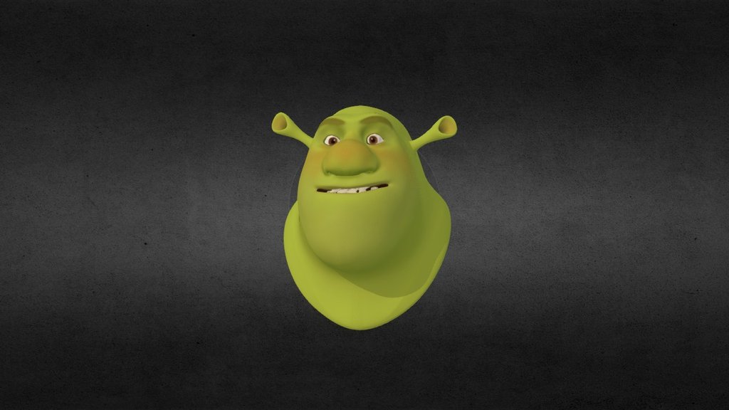 Shrek Head 01 - 3D model by sWeSChy (@corway) [846437d] - Sketchfab
