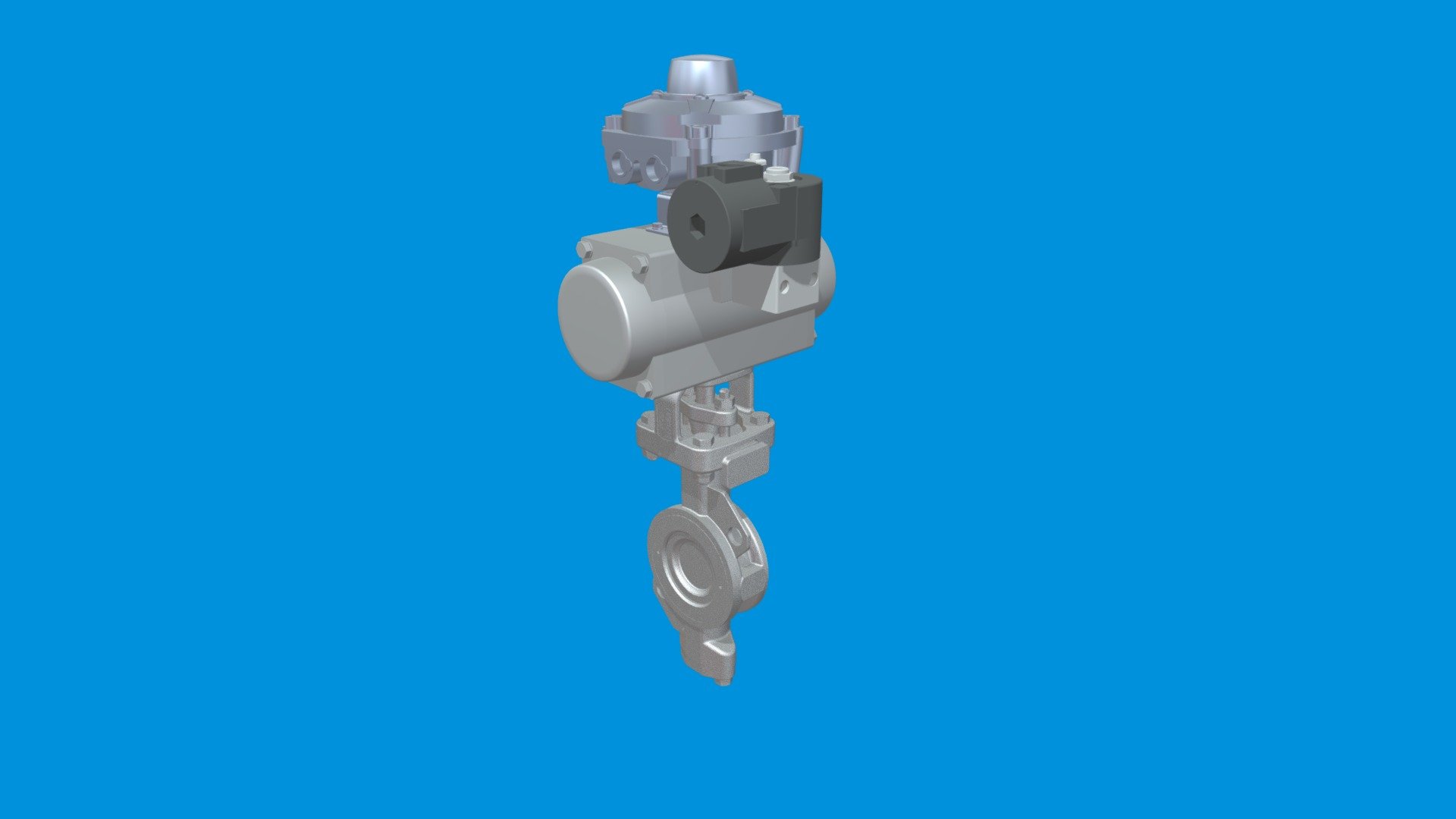Butterfly Valve Assembly - 3D model by Festo-Canada [8464c44] - Sketchfab