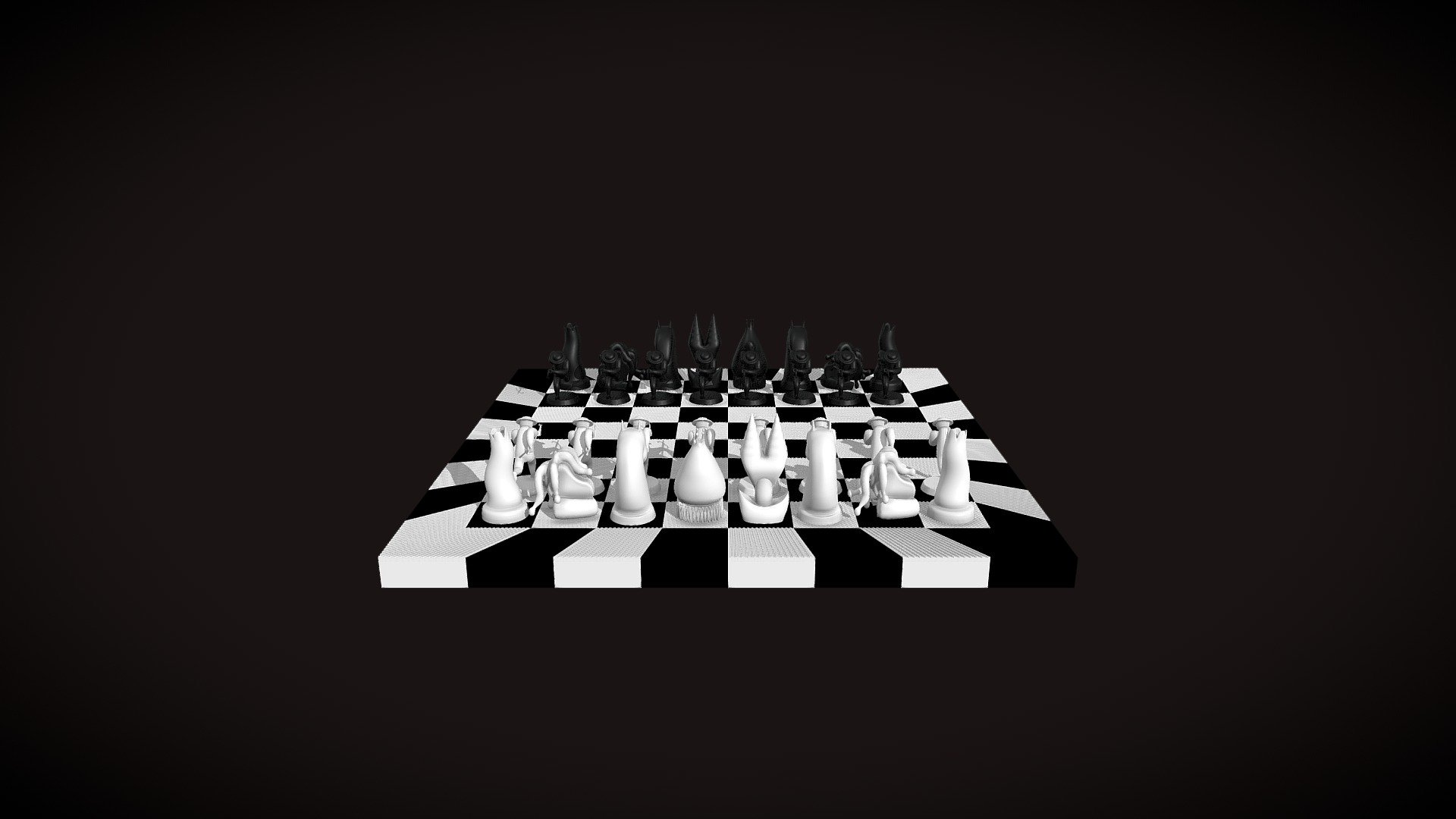 Chess board - 3D model by DragonJojo [8464ec4] - Sketchfab