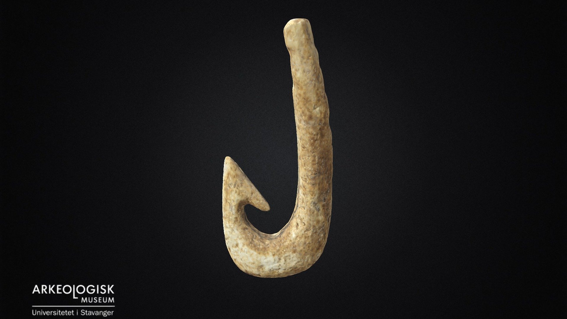 Fishing hook, stoneage - Download Free 3D model by Arkeologisk Museum ...