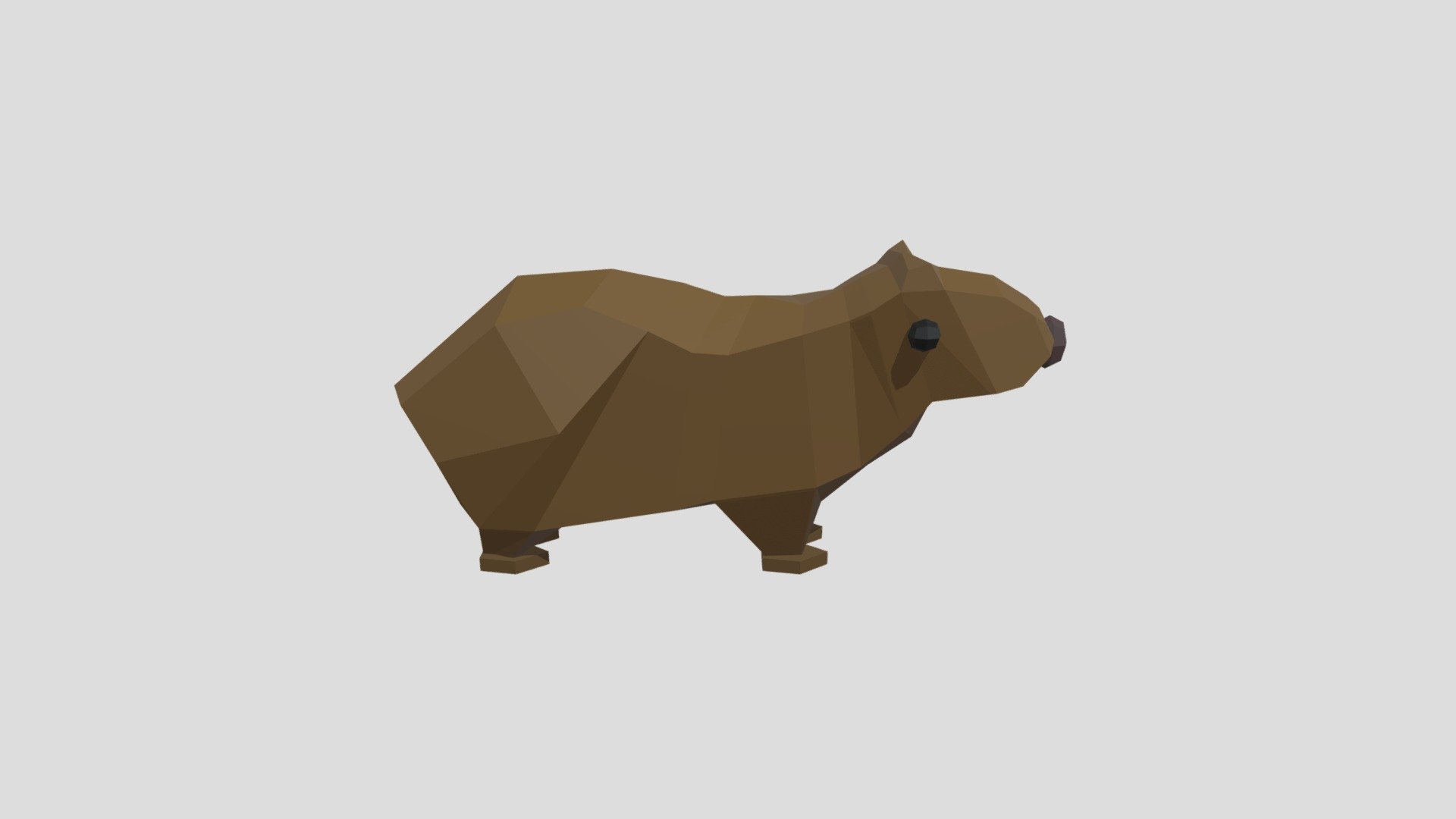 Capybara - 3D model by variousgamer [84686dc] - Sketchfab