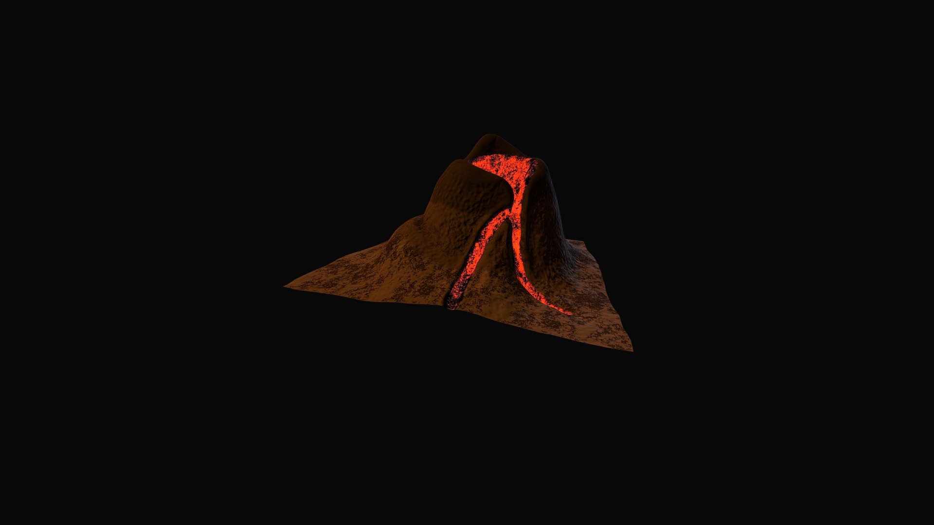 volcano - 3D model by Sam (@manwolf2001) [84690b5] - Sketchfab