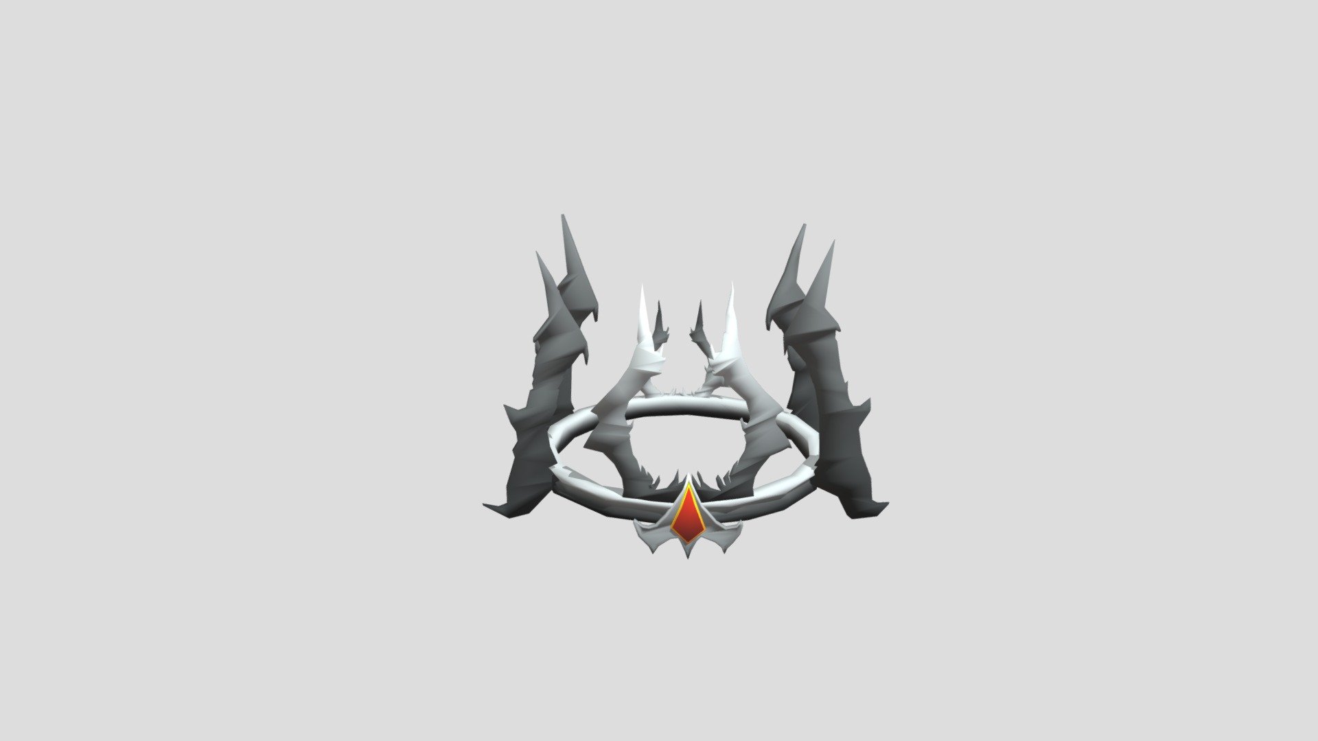 Low Poly Red Crystal Crown - 3D model by EXContent [846a654] - Sketchfab