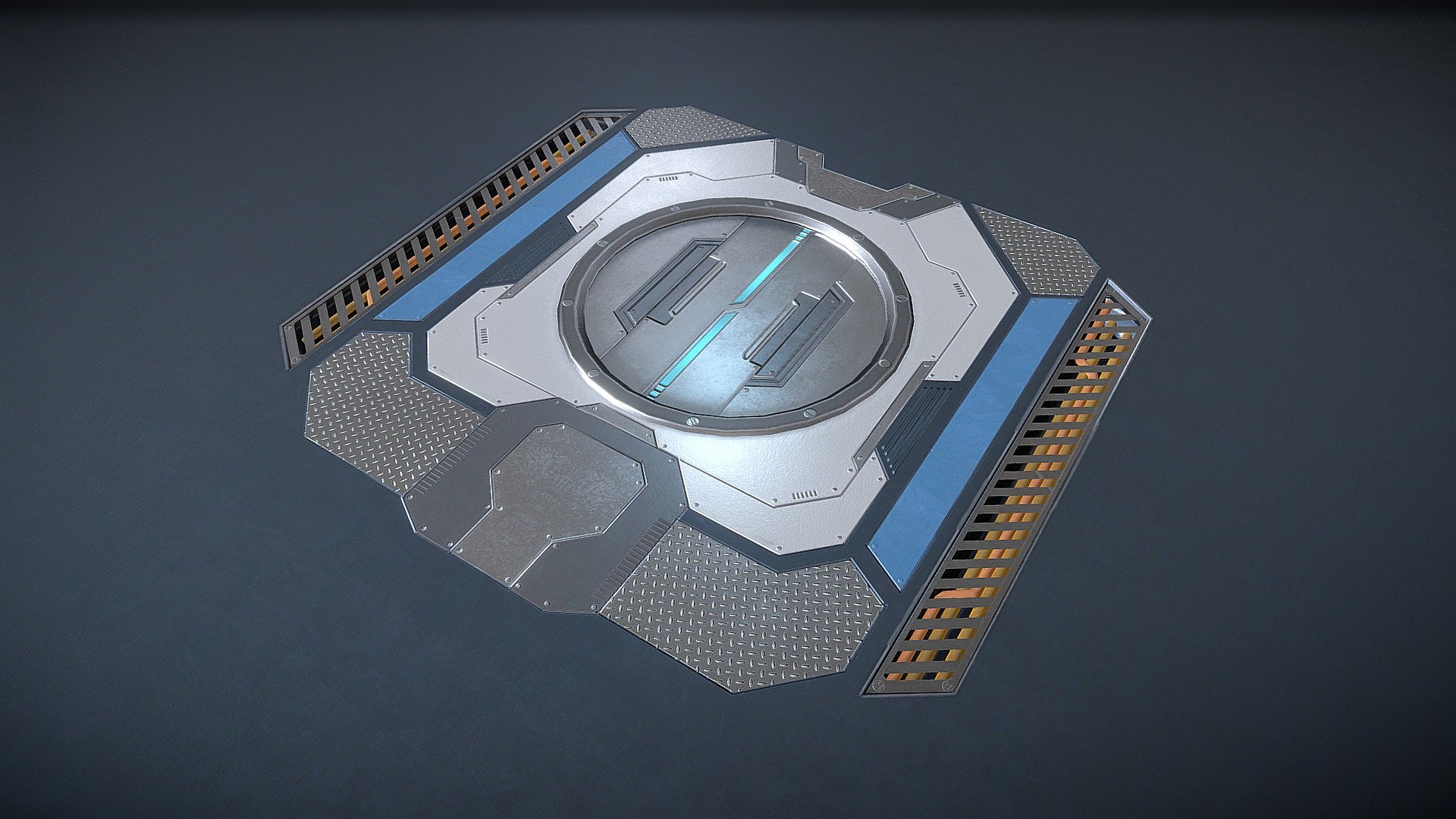 Sci-Fi Floor (Central Lift) - Buy Royalty Free 3D model by Experience ...
