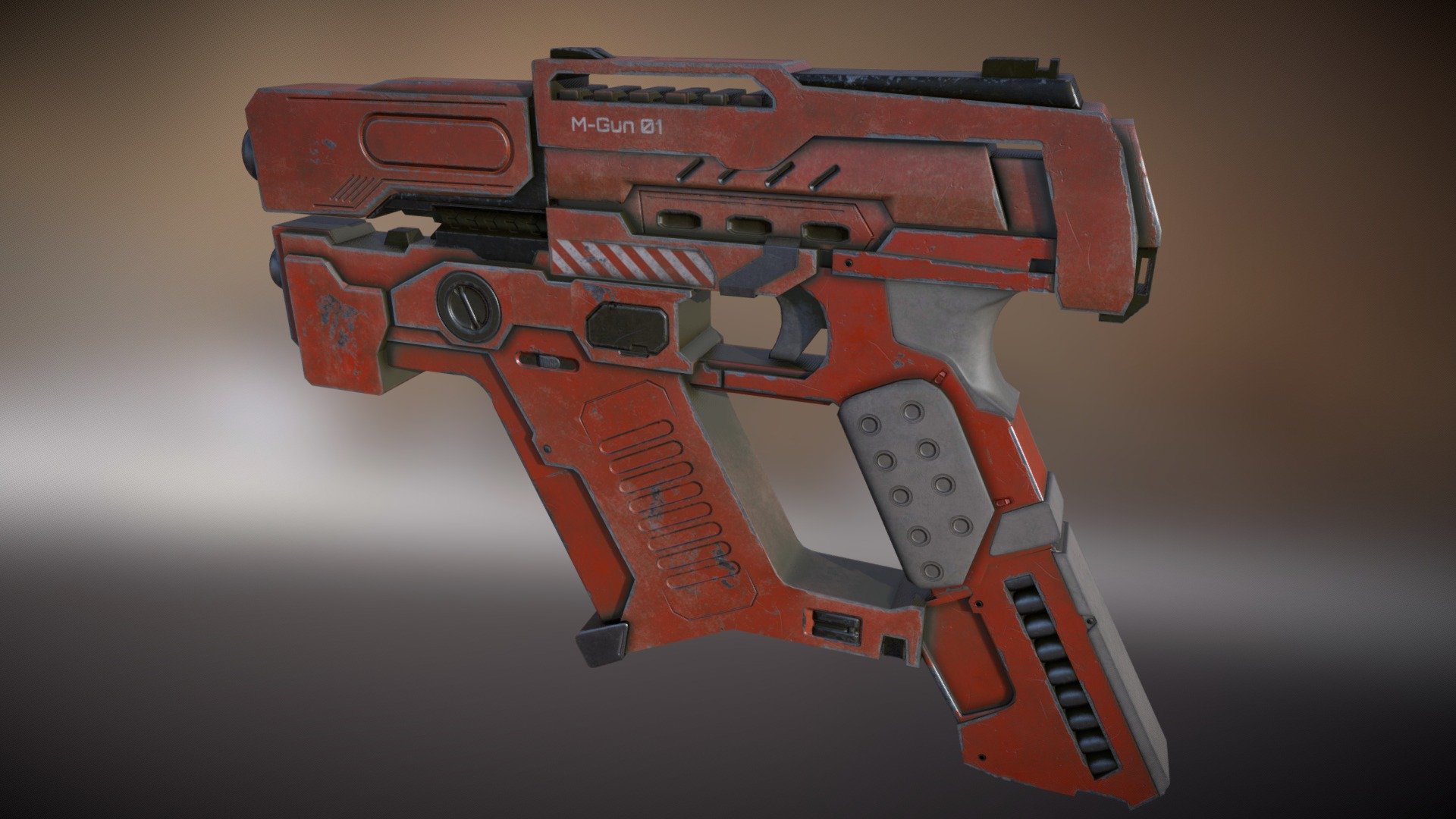 Sci-Fi Pistol (M-Gun 01) - 3D model by AlenaWormer (@alenakonkina003 ...