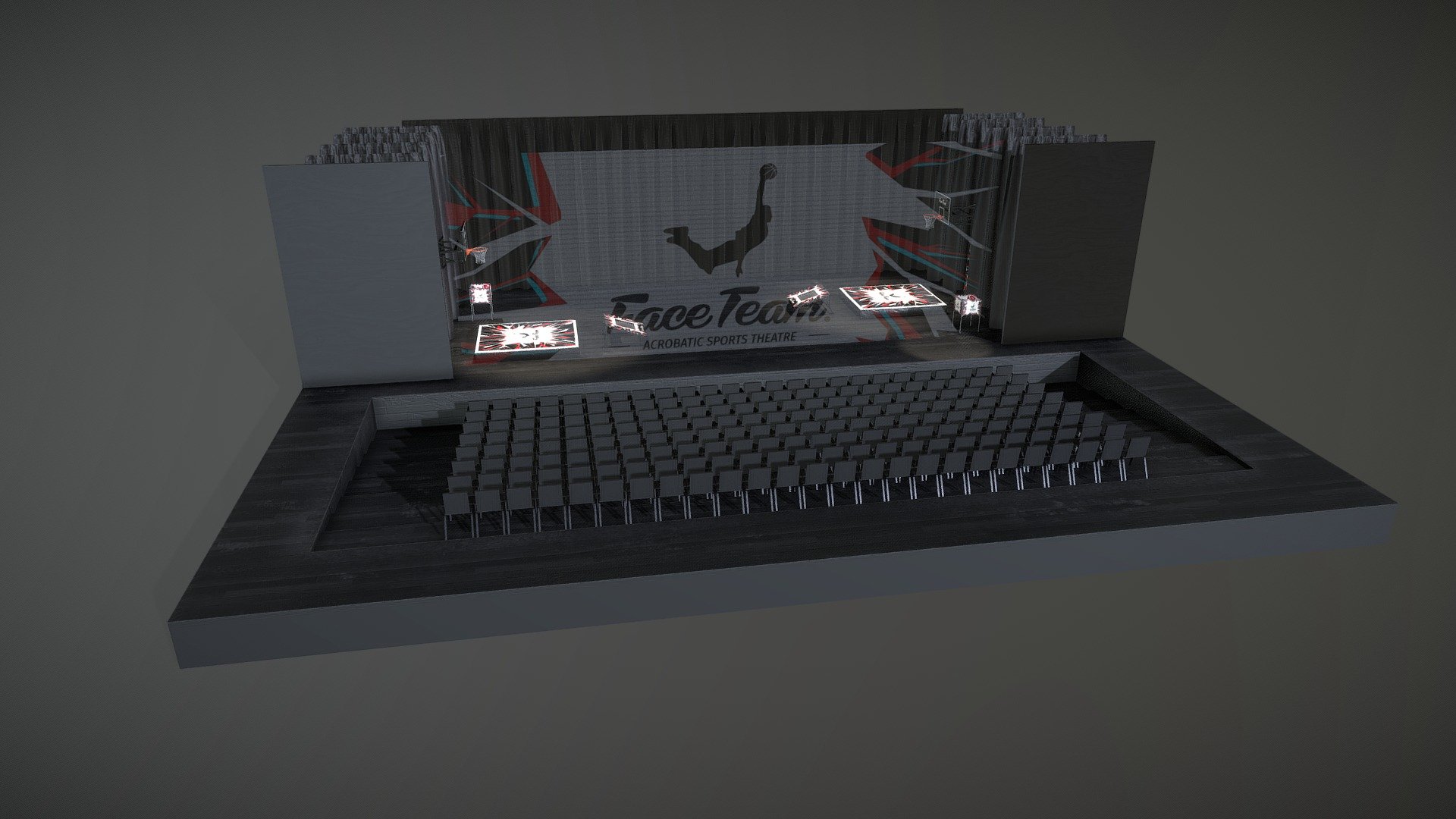 UP Stage #1 Show Lights - 3D model by Face Team (@faceteam) [846caa8 ...