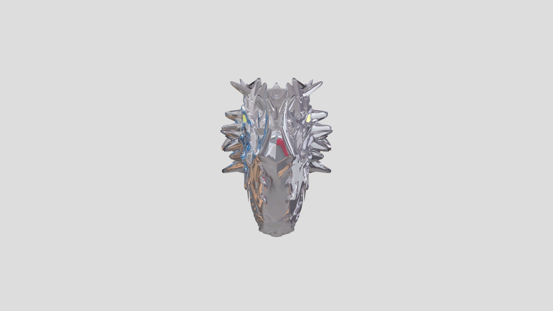 ice dragon-Head...?!?!?!(NEW)Made out of icicles - Download Free 3D ...