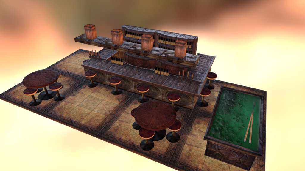 Bar - 3D model by thikobayashi [847013f] - Sketchfab