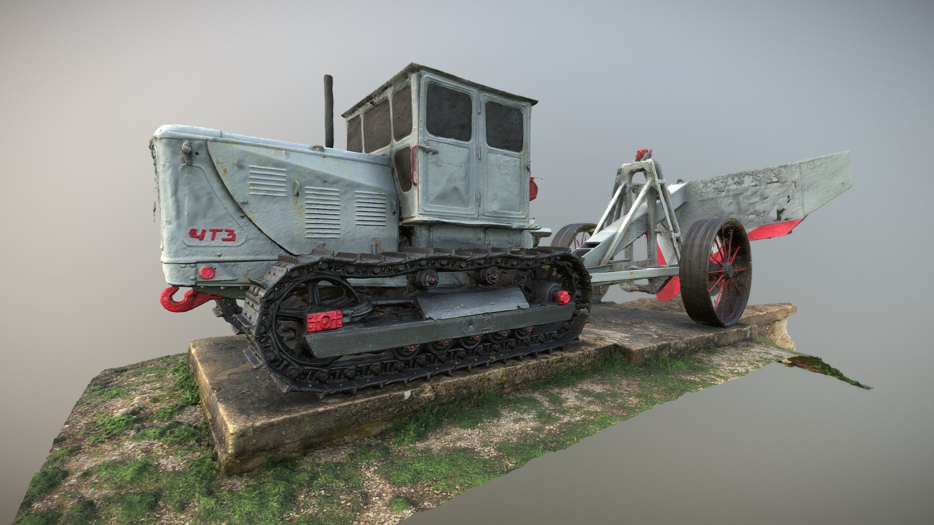 Saldus Technical Road / Tractor Stalinec 80 - 3D model by cadbimgroup ...