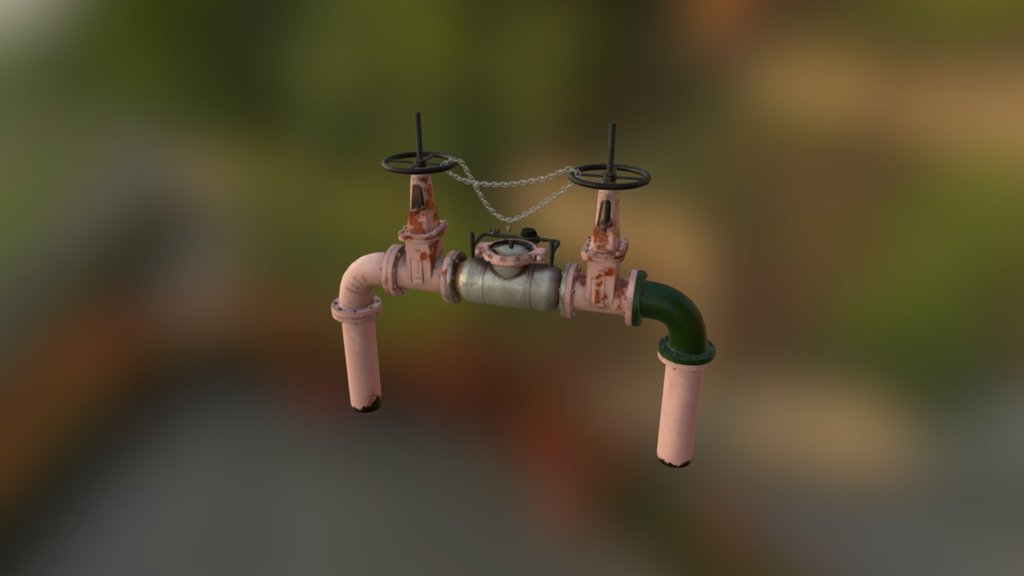 Backflow Prevention Device | Environment asset - 3D model by ...