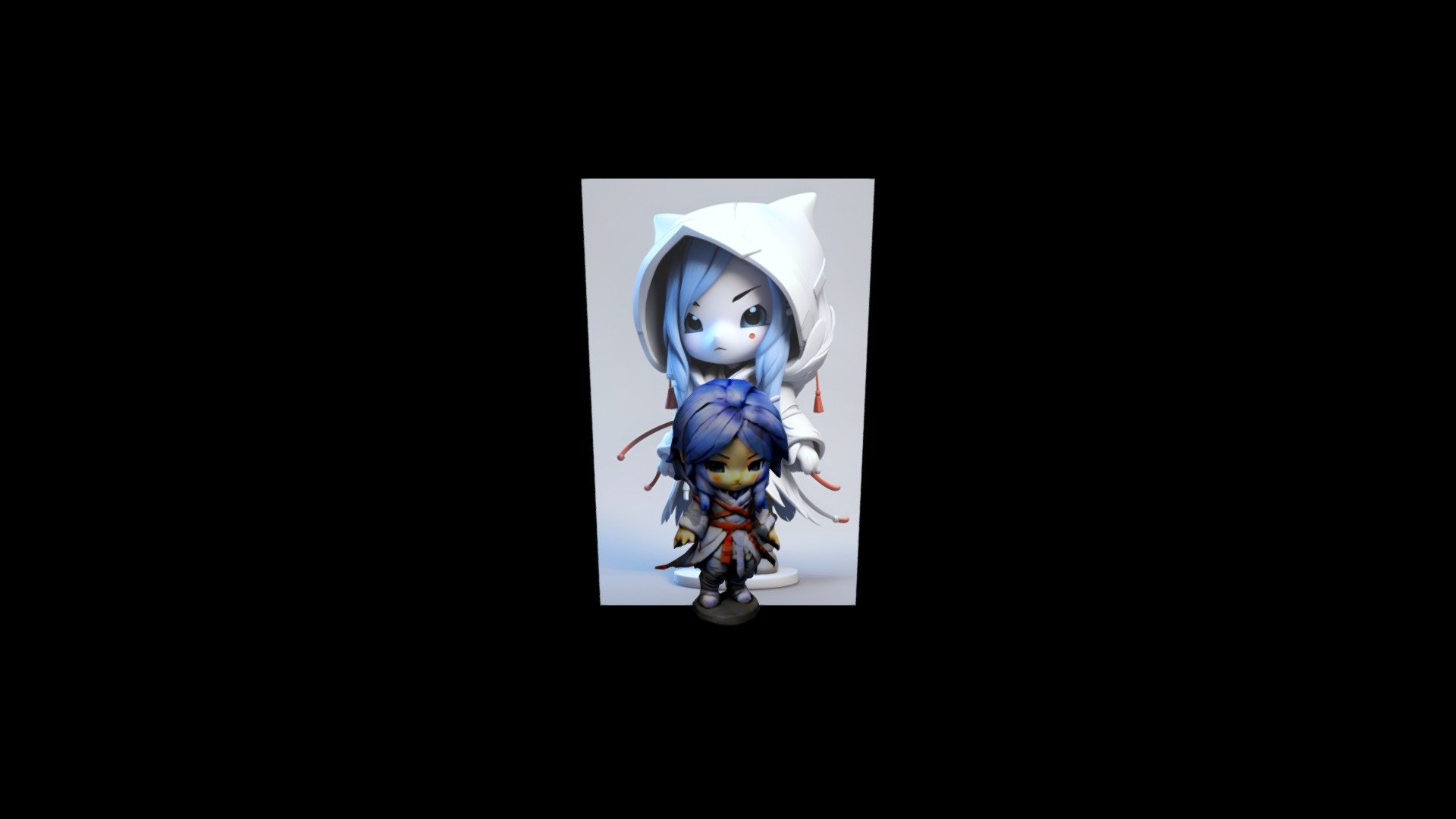 Chibi Assassin A small, stylized character wi - Download Free 3D model ...