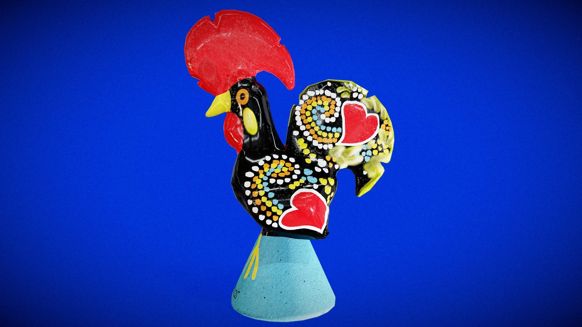 Galo de Barcelos (Rooster of Barcelos) - Download Free 3D model by ...
