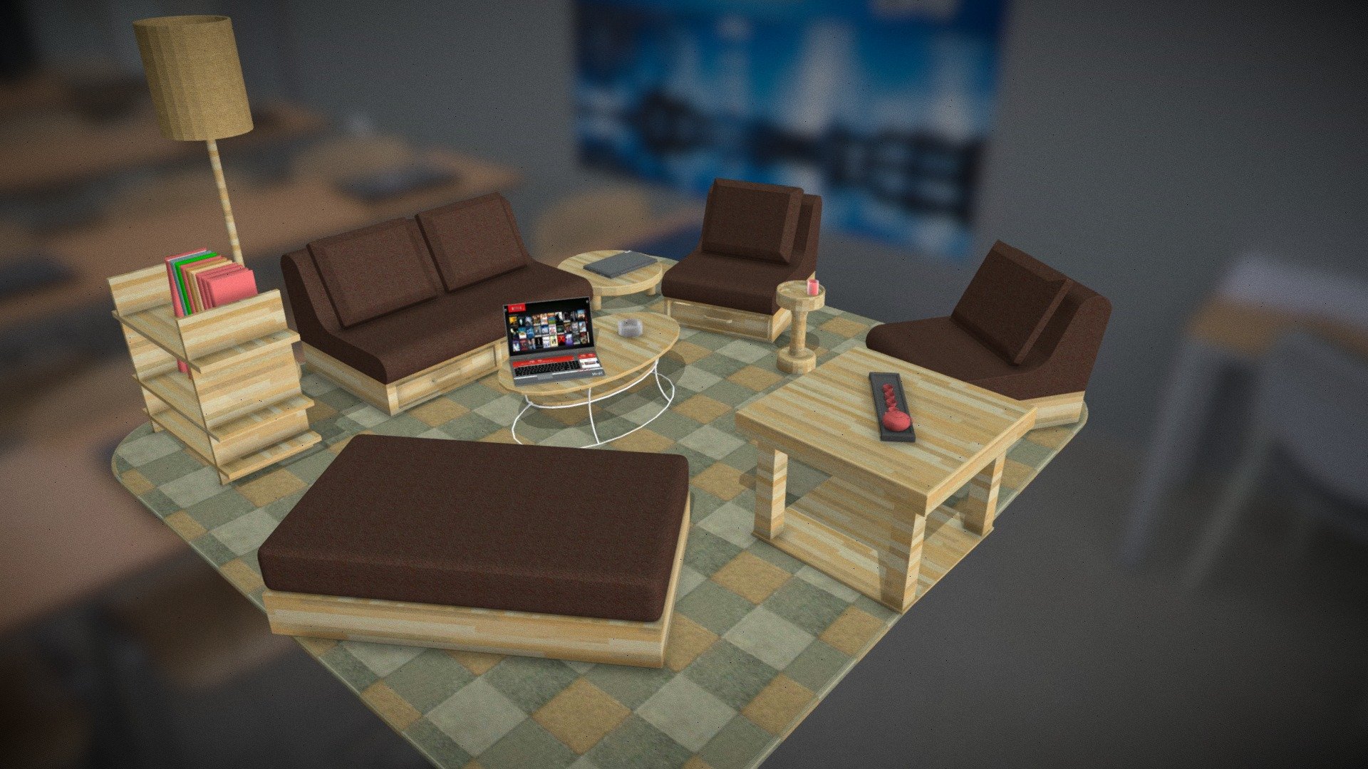 Leisure Corner - 休闲角落 - Download Free 3D model by MrdT (@mrdt.club ...