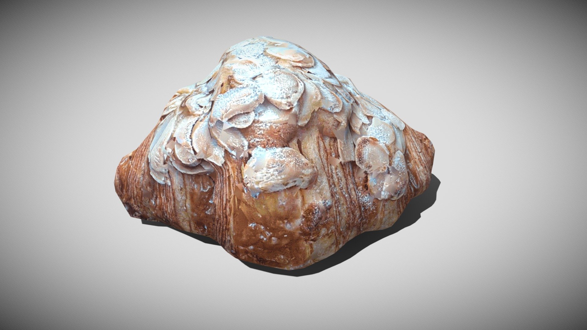Almond croissant (2K texture lowpoly) - 3D model by lannoo.niels ...