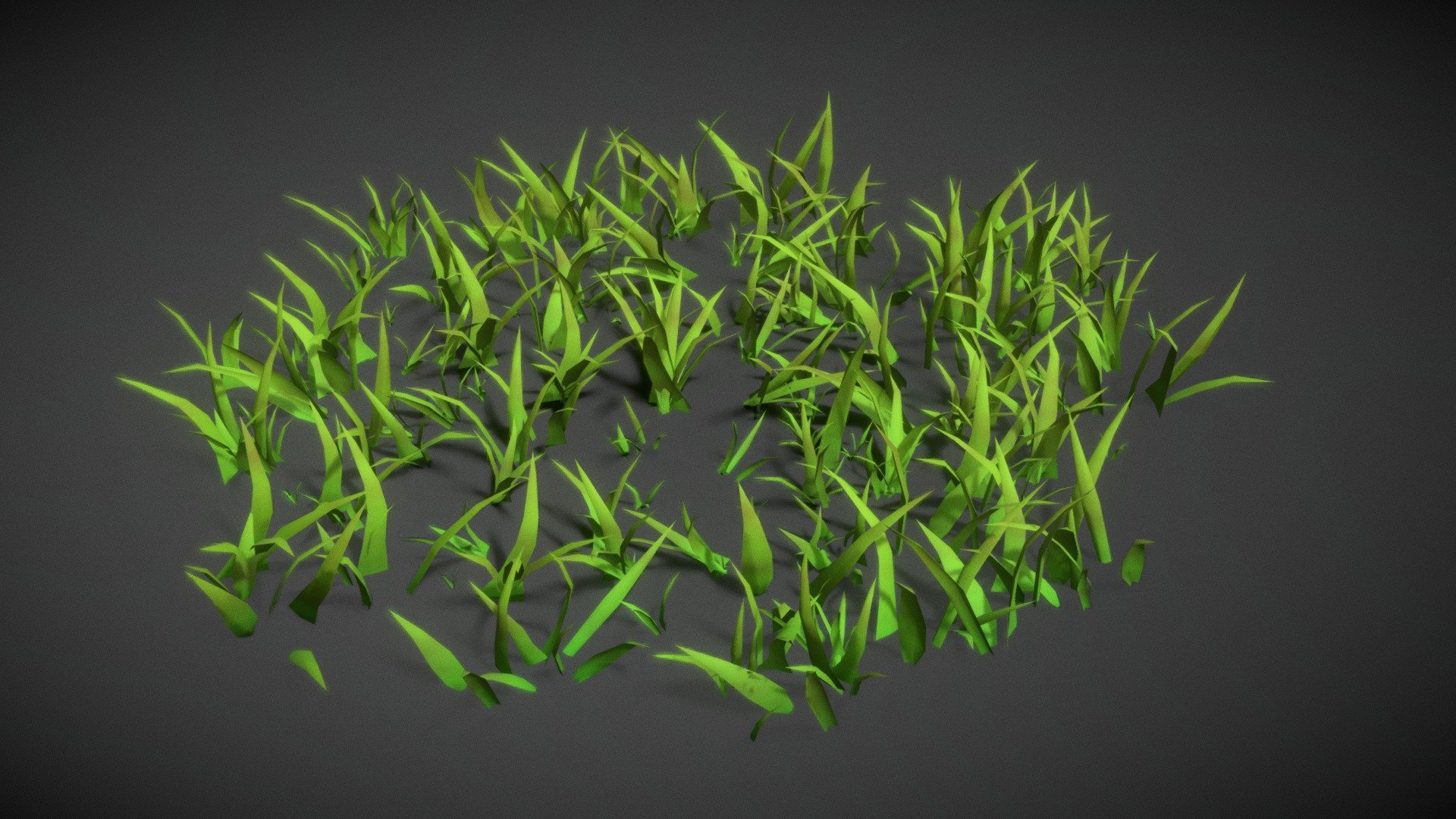 Low Poly Cartoon Grass - Download Free 3D model by Dandushik [84834a6 ...