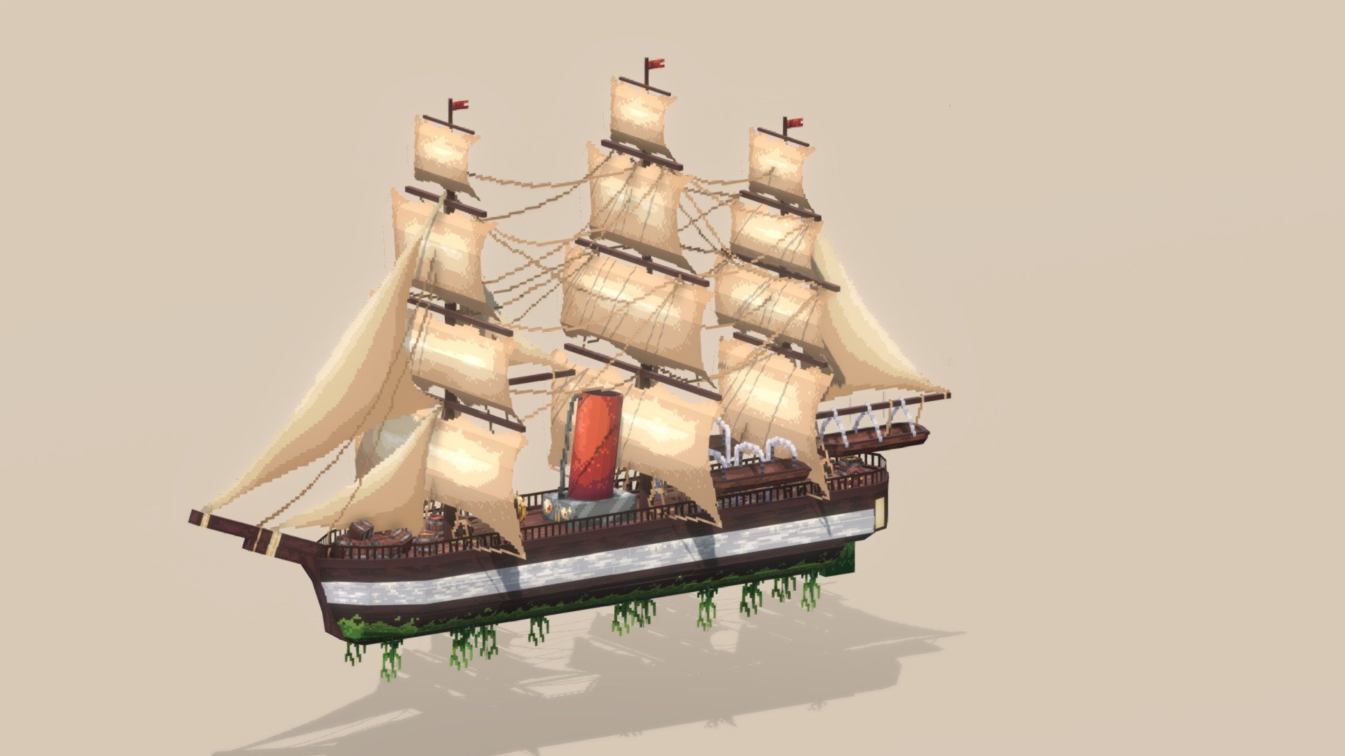 Corvette class steamship - 3D model by halbear1 (@halbear.gamez ...