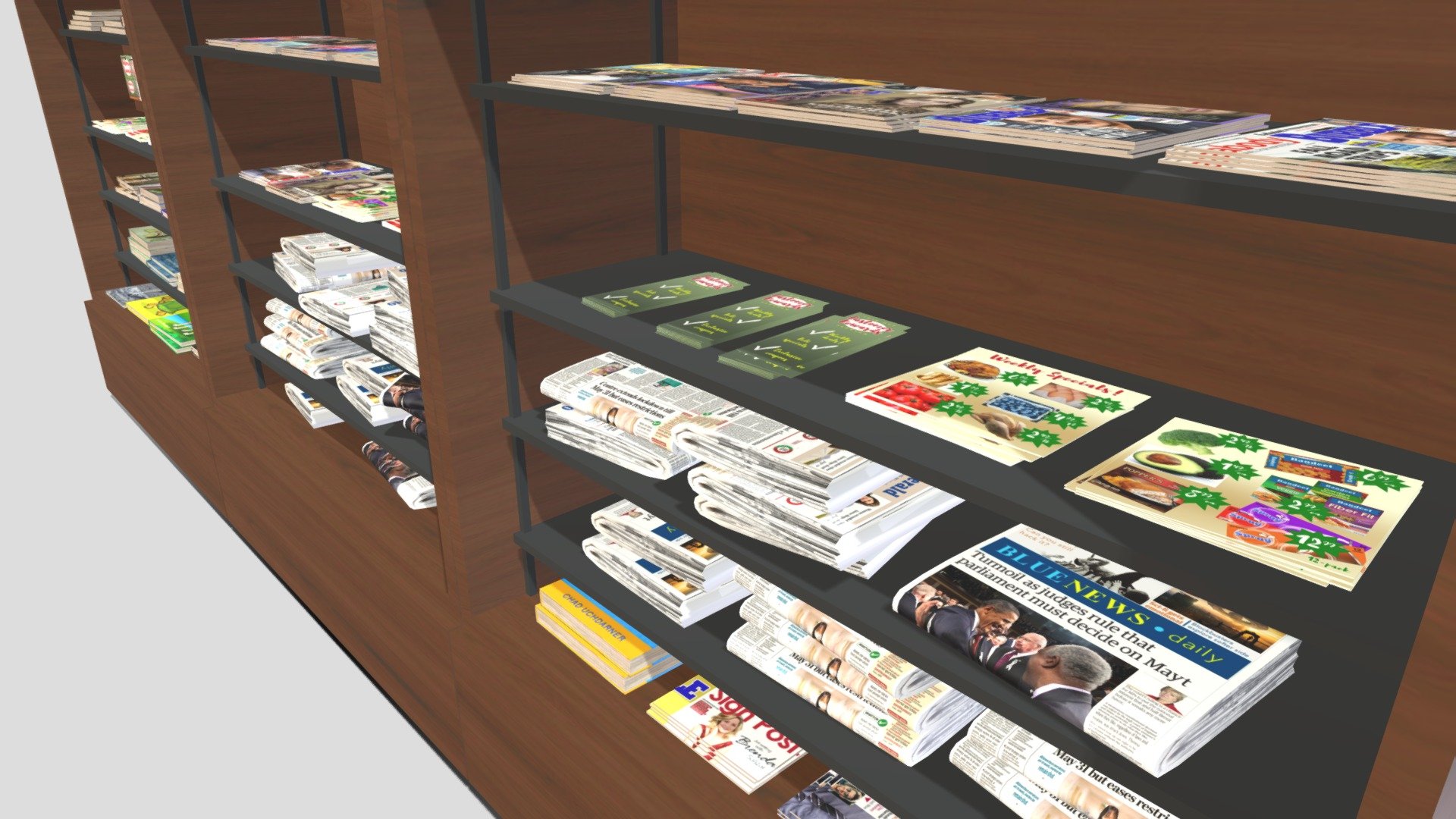 Newspaper Stand - 3D model by MW 3D (@mw3dart) [8485905] - Sketchfab