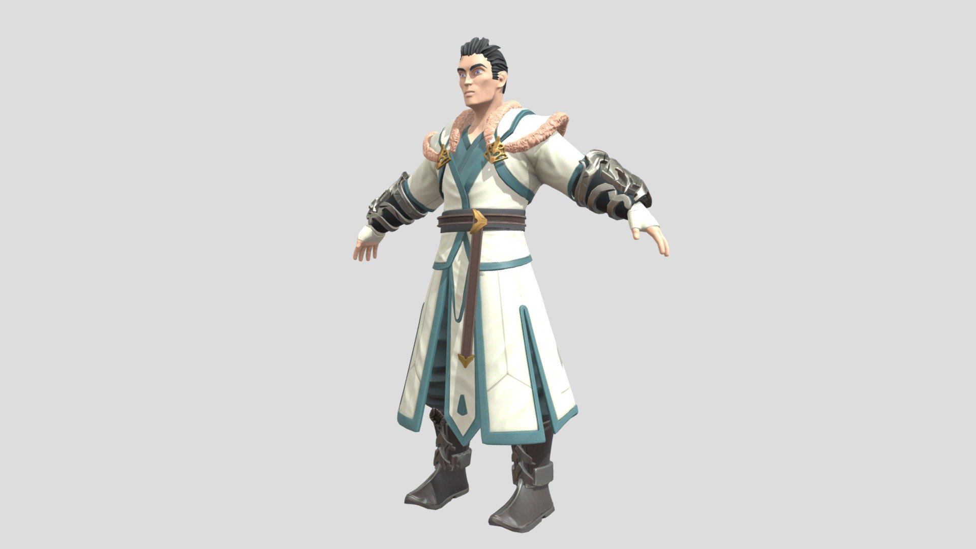 Stylized Warrior Game Character - 3D model by keer11281 [84891d9 ...