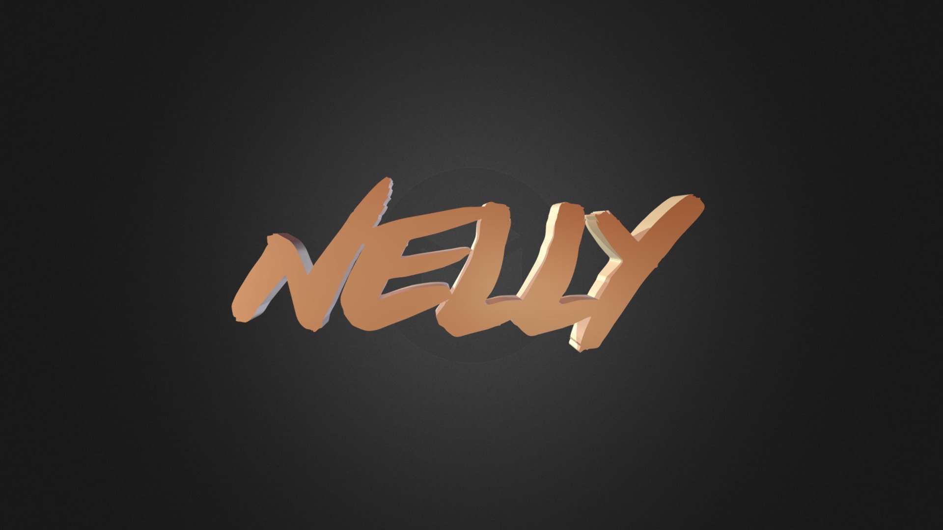 NELLY Script Pendant Solid - 3D model by Capture It In 3D ...